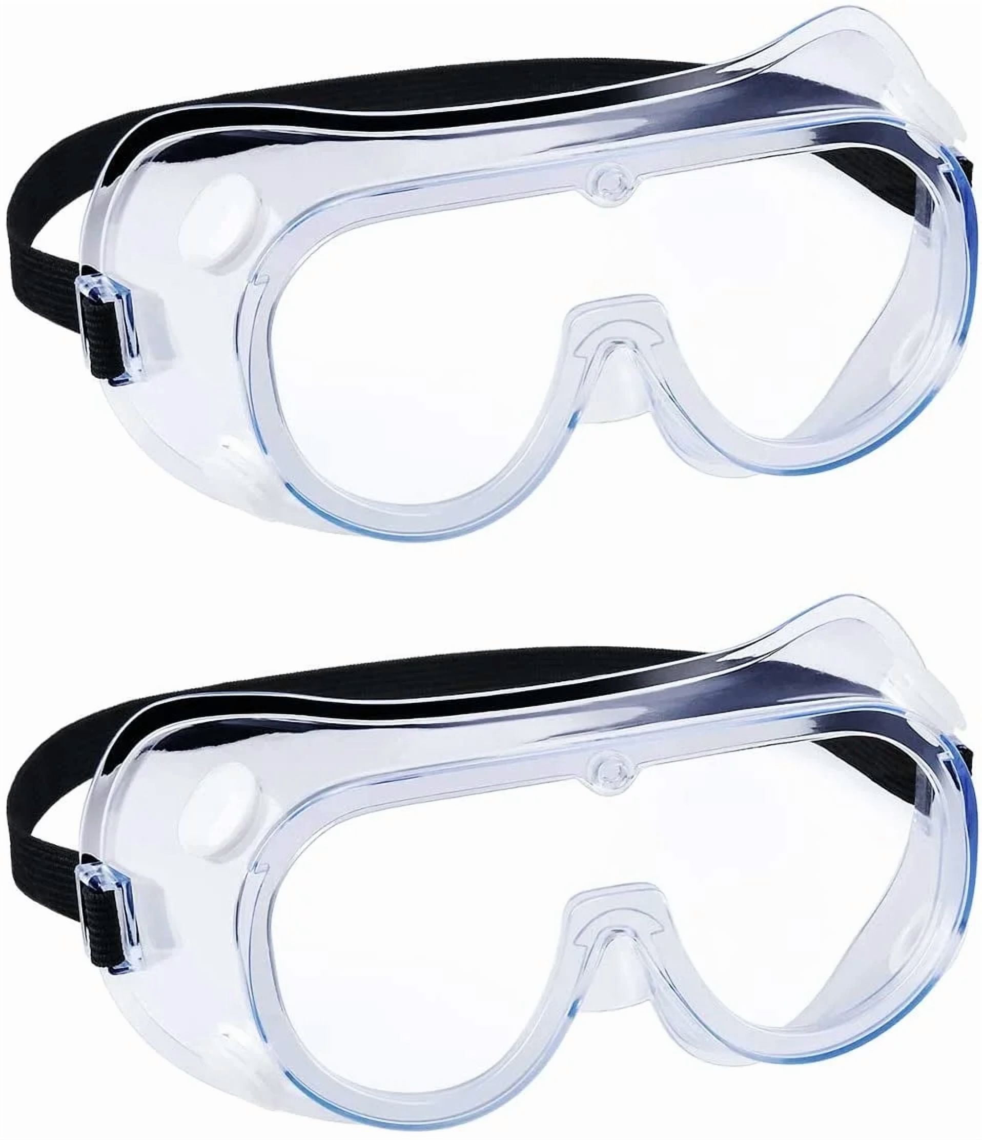 2-Pack Safety Goggles, Anti-Fog Lab Goggles, Over Glasses Safety ...