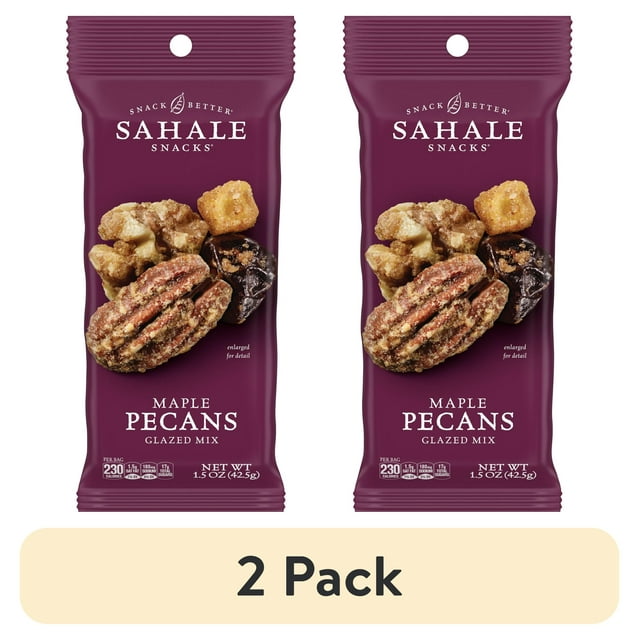 (2 pack) Sahale Snacks Maple Pecans Glazed Mix, 1.5 Ounces - Gluten ...