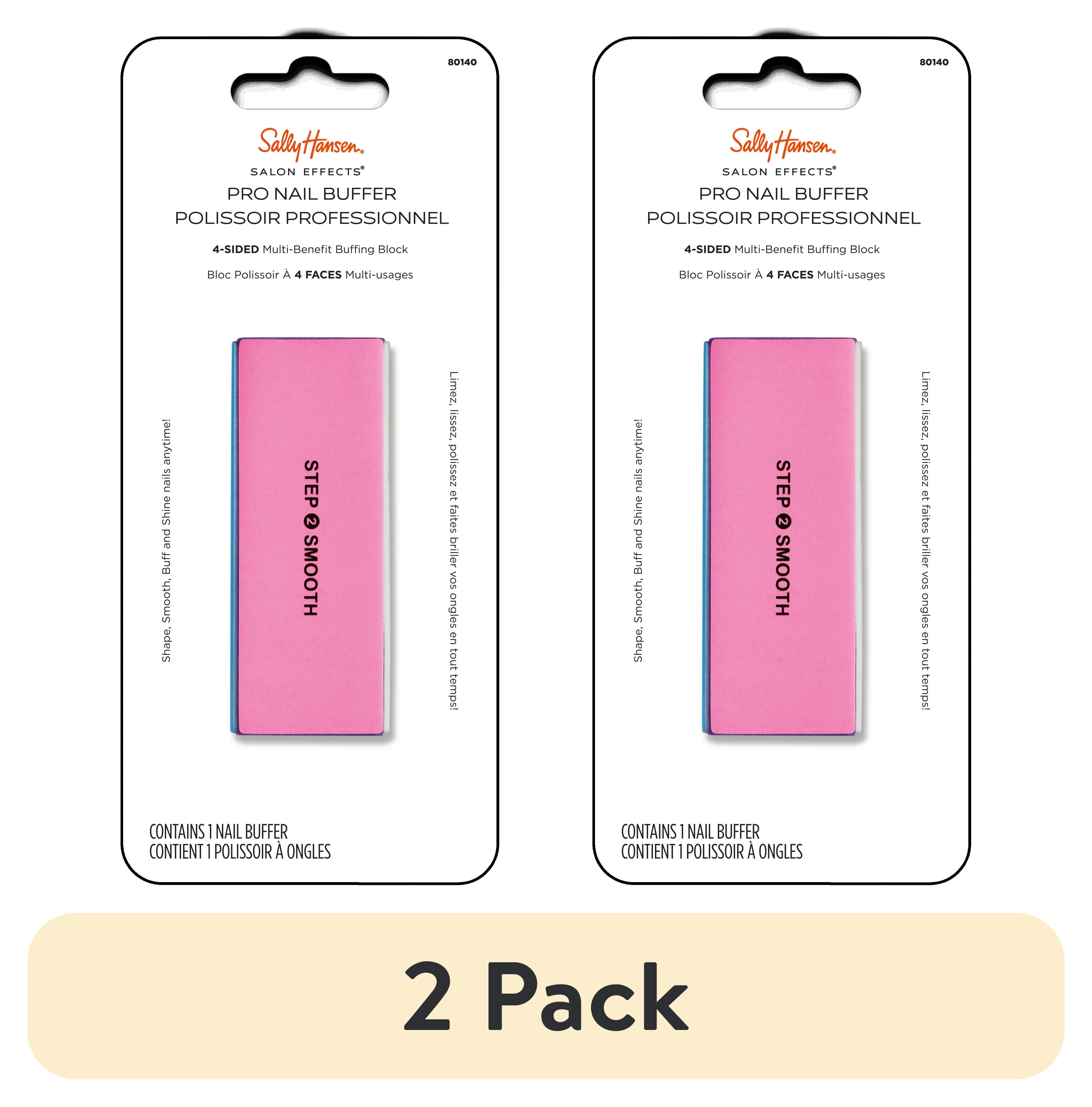 (2 pack) Sally Hansen Beauty Tools, Salon Effects Pro Nail Buffer, 4-Sided Multi-Benefit Buffing ...