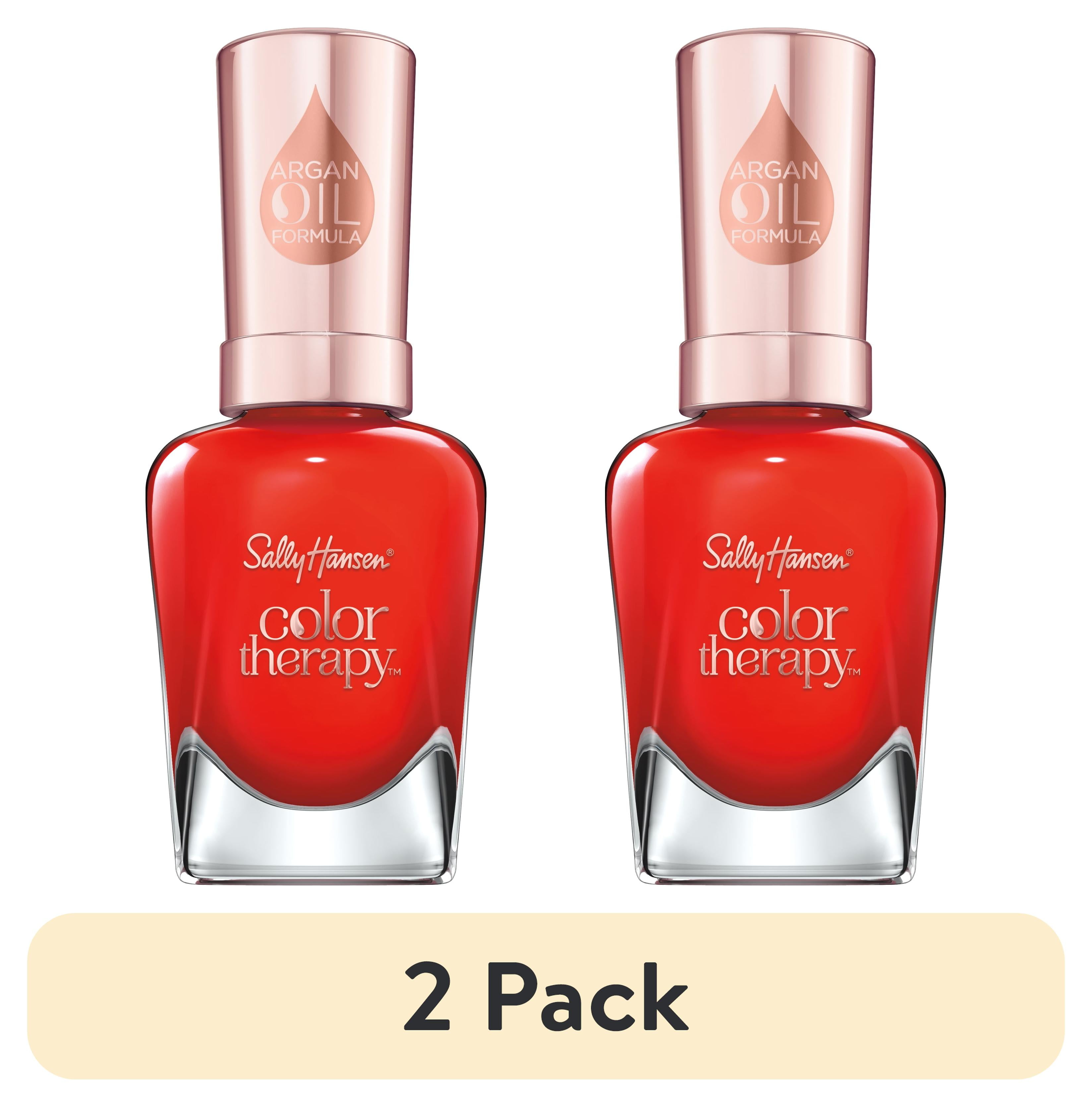 (2 pack) Sally Hansen Color Therapy Nail Color Polish, Red-iance, 0.5 ...