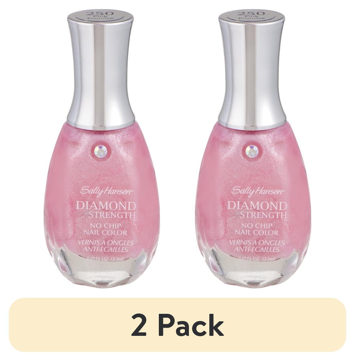 (2 pack) Sally Hansen Diamond Strength No Chip Nail Color 250 Pink Promise, 0.45 FL OZ - Walmart.com