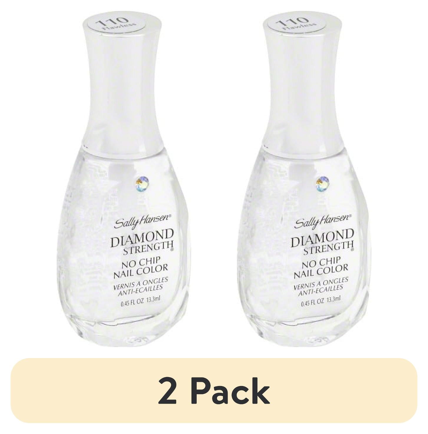 (2 pack) Sally Hansen Diamond Strength No Chip Nail Polish, Flawless, 0.45 fl oz - Walmart.com