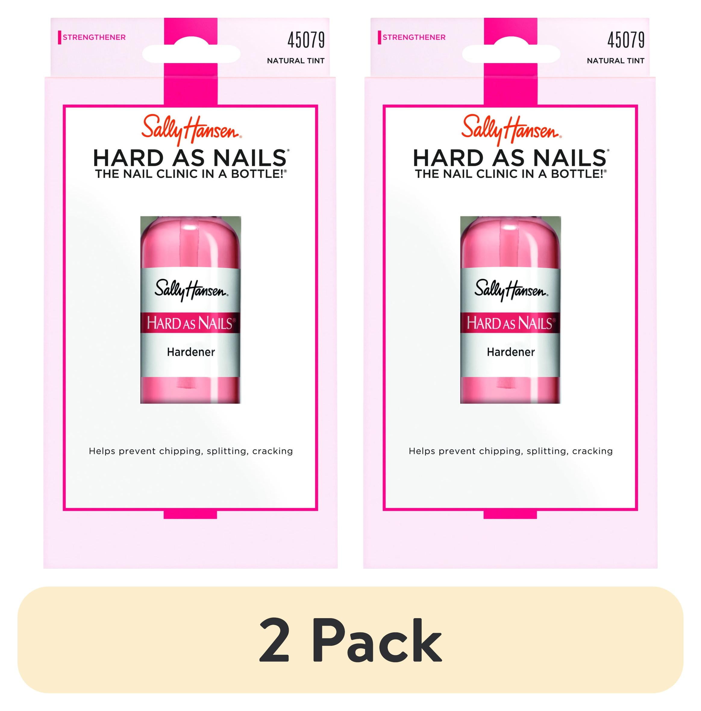 (2 pack) Sally Hansen Hard As Nails® Natural Tint, Nail Strengthener, 0 ...