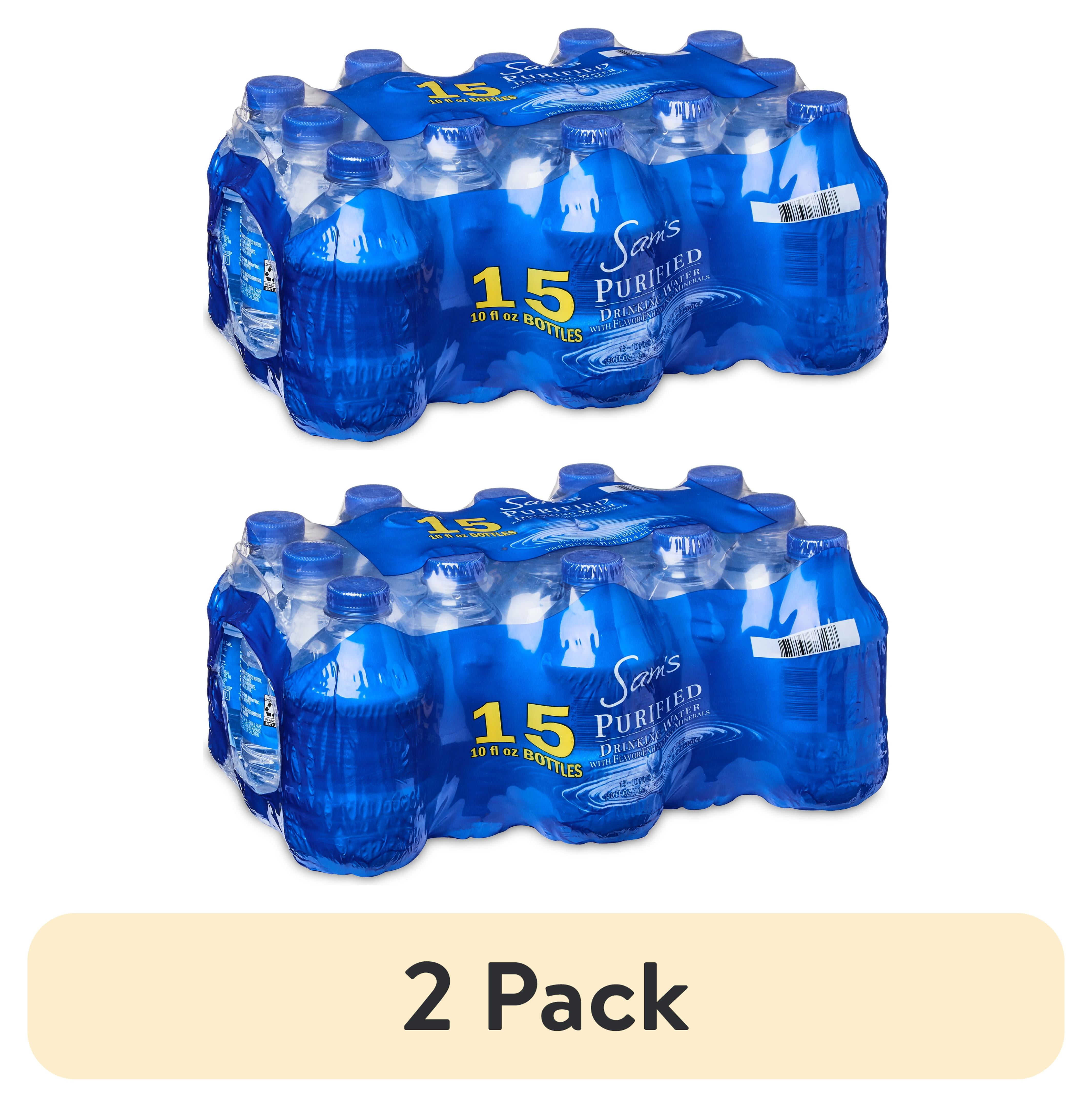 (2 pack) Sam's Purified Drinking Water, 10 fl oz, 15 Count - Walmart.com
