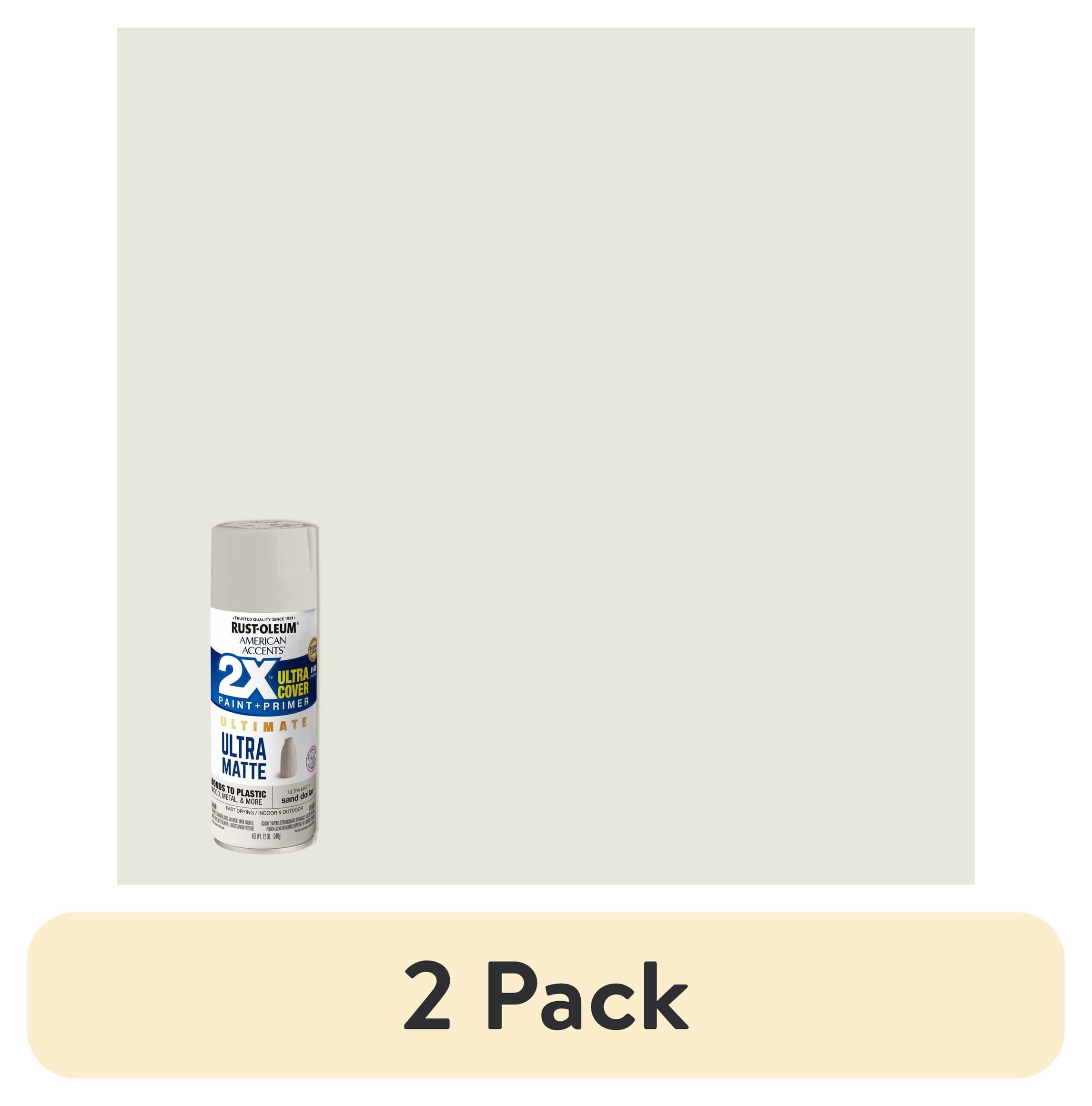 (2 pack) Sand Dollar, Rust-Oleum American Accents 2X Ultra Matte Spray ...