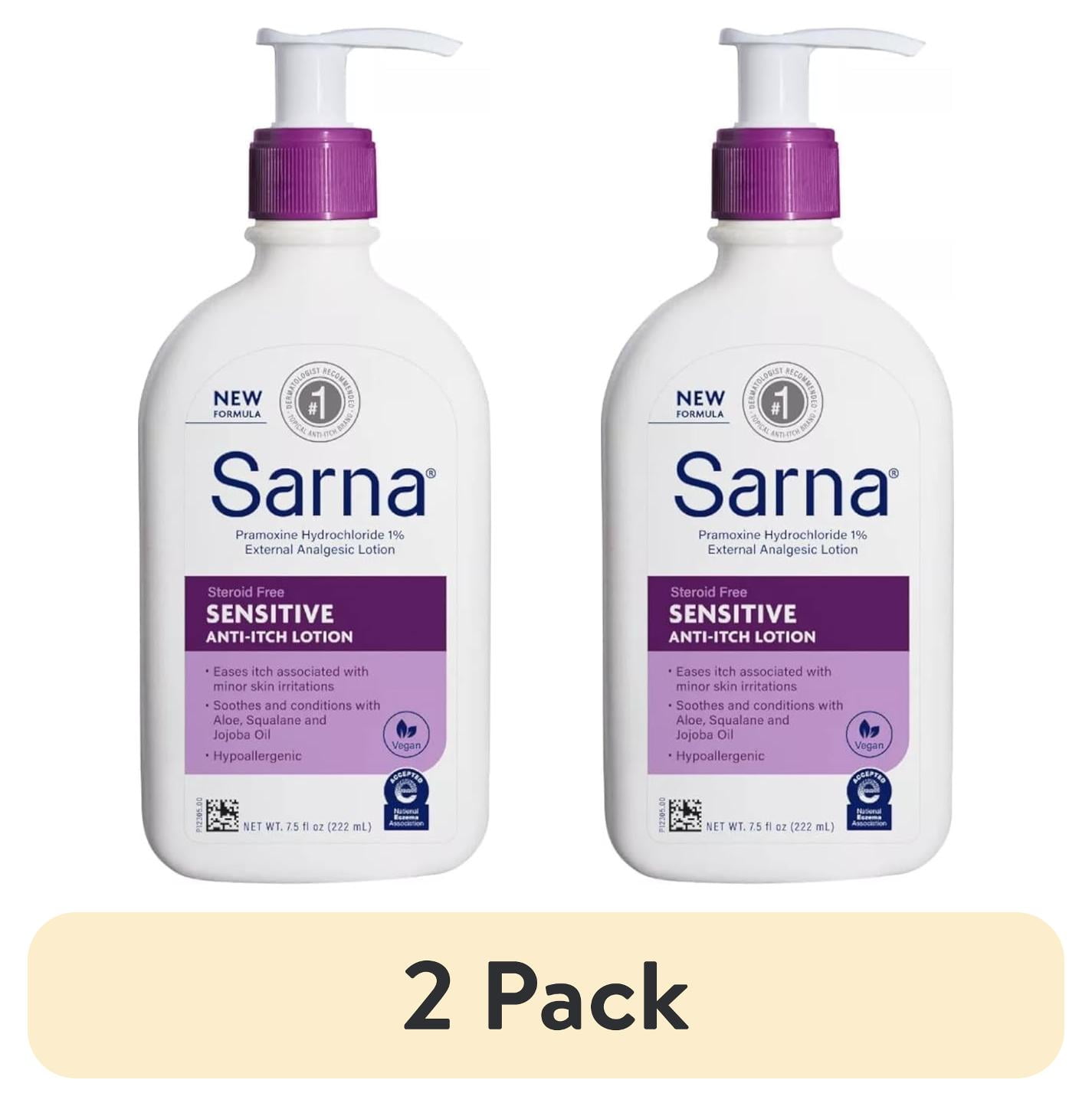 (2 pack) Sarna Sensitive Anti-Itch Lotion, 7.5-Ounce (222 mL) Each ...