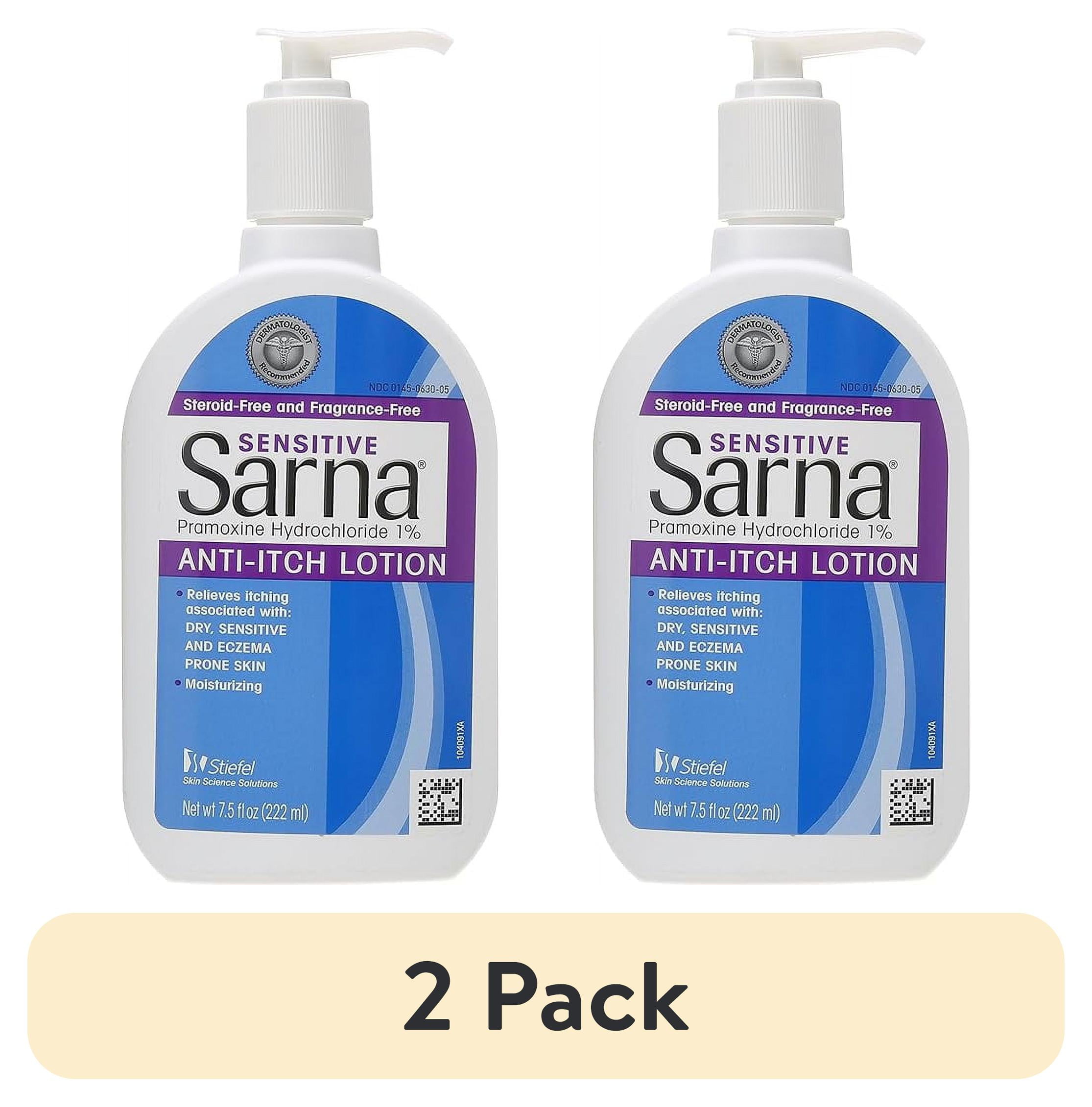 (2 pack) Sarna Sensitive Anti-Itch Lotion for Eczema and Sensitive Dry ...
