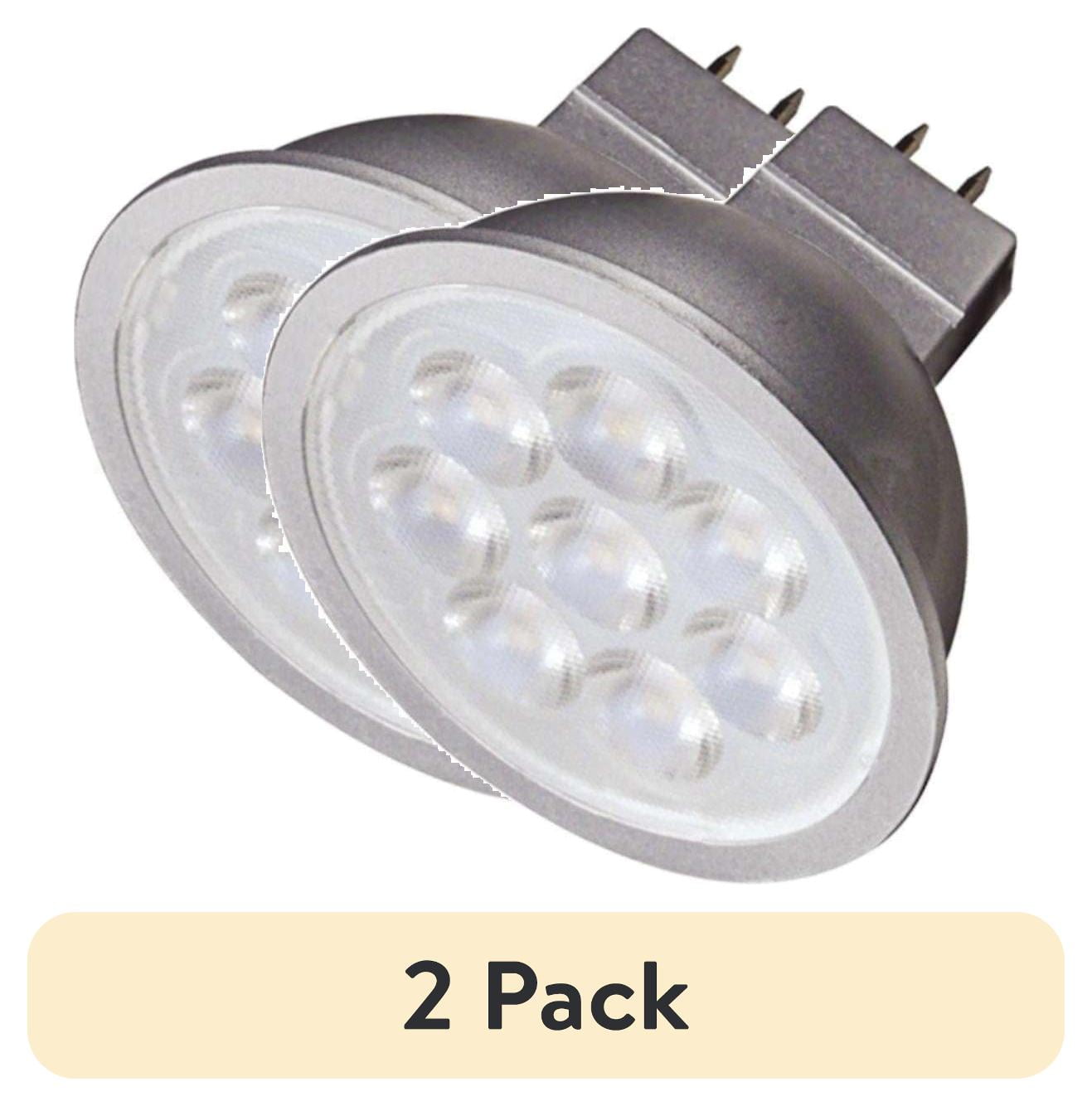 (2 pack) Satco S9494 - 6.5 watt; LED MR16 LED; 5000K; 25' beam spread ...