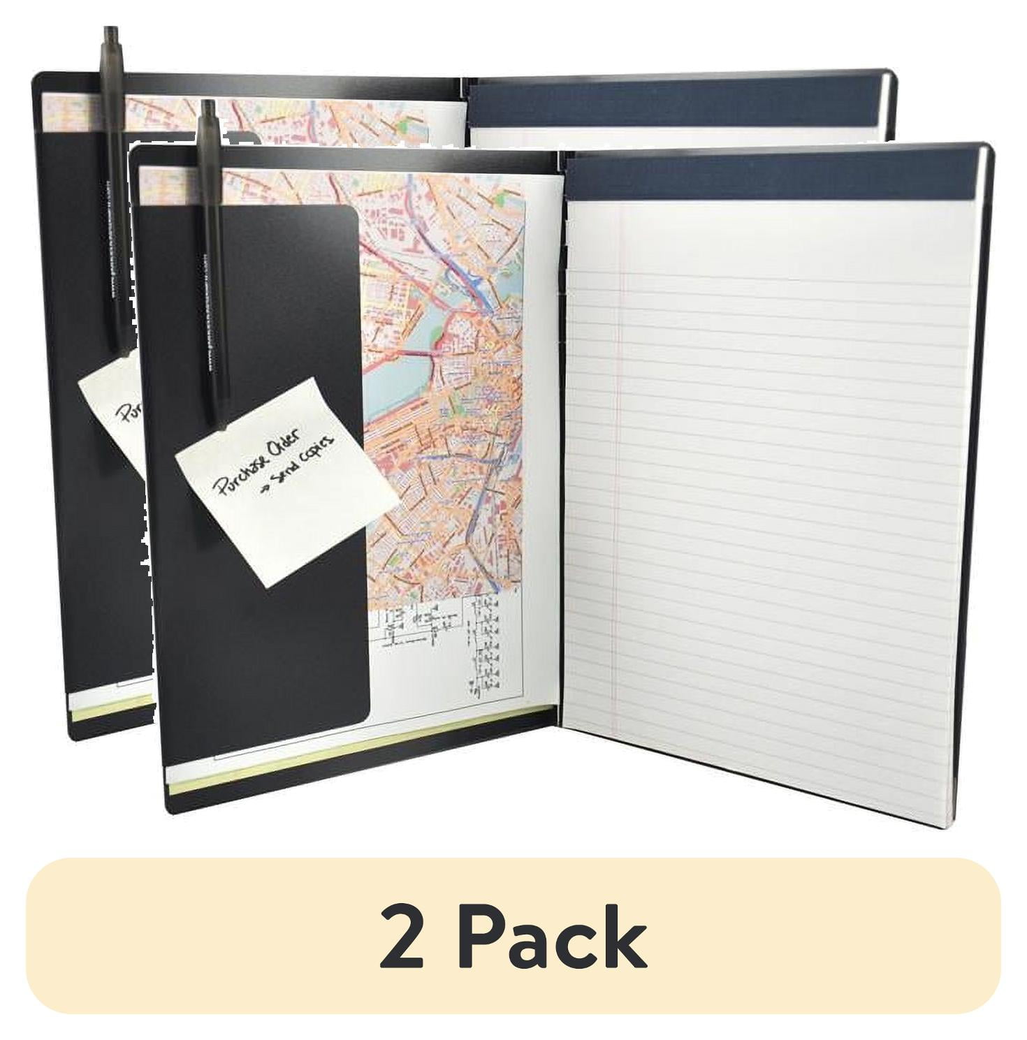 (2 pack) Saunders 879 Recycled Aluminum Padfolio, Black - Letter A4 ...