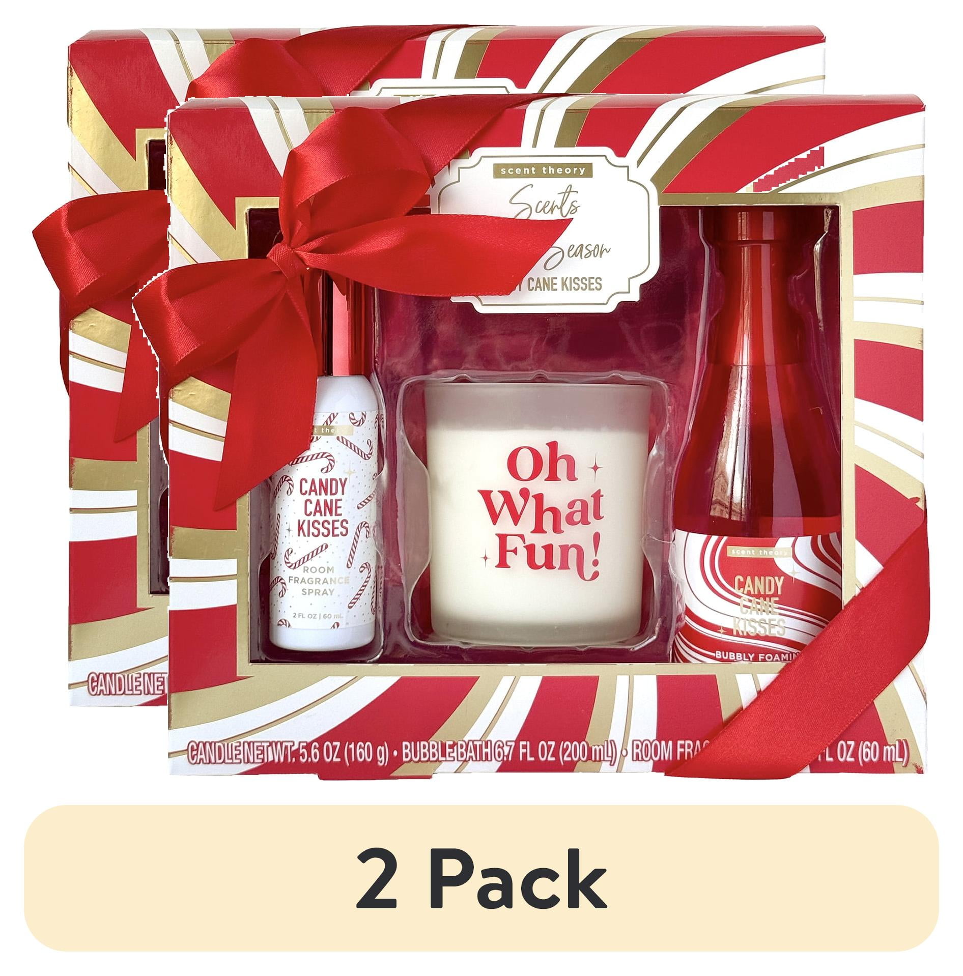 (2 pack) Scent Theory Candy Cane Kisses Holiday Fragrance Gift Set, 3 ...