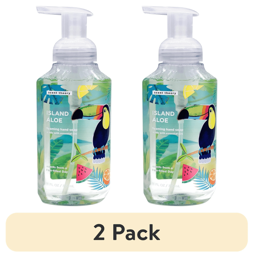 (2 pack) Scent Theory Foaming Hand Soap, Island Aloe, 11 fl oz ...