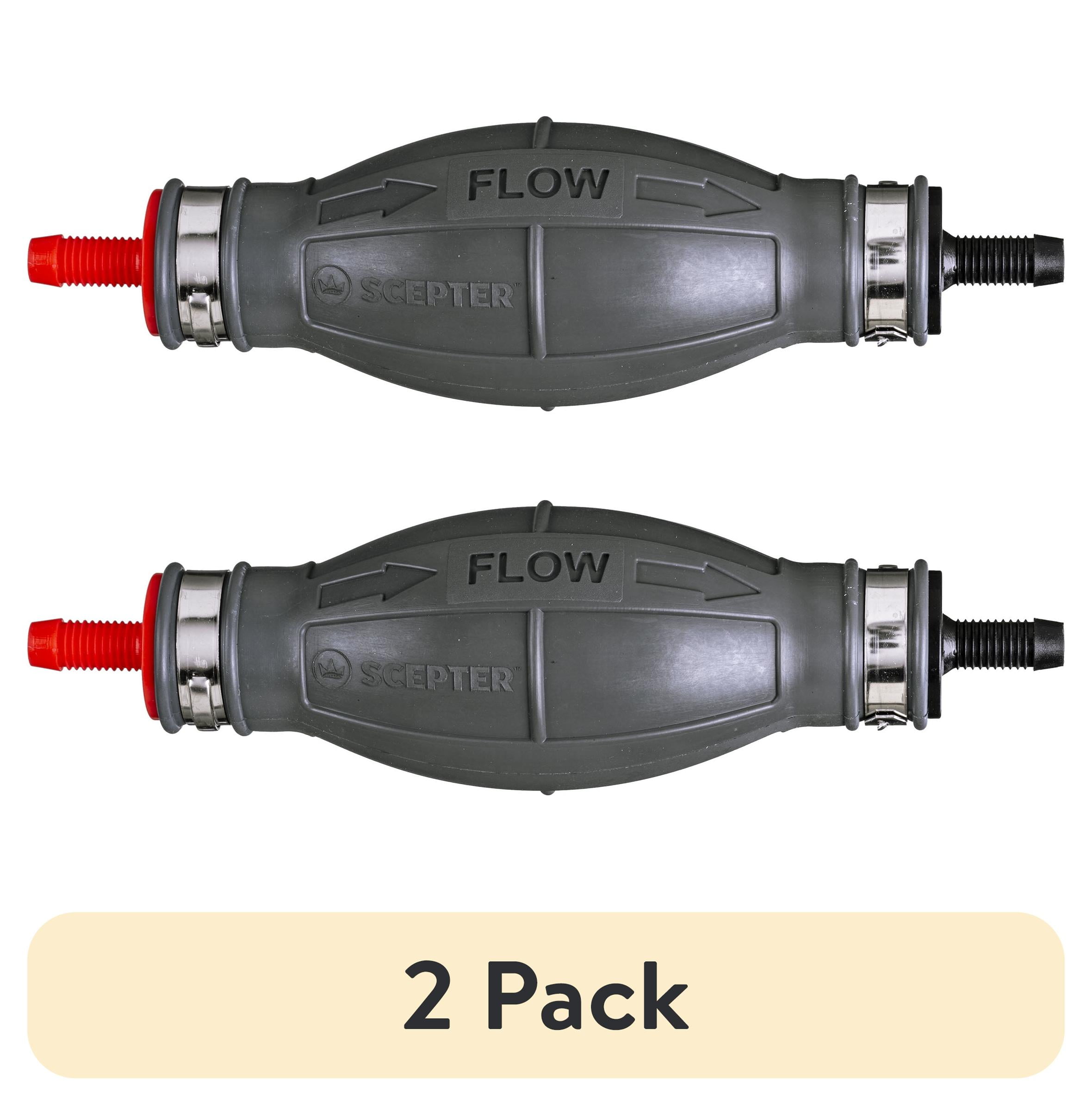 (2 pack) Scepter Marine Fuel Tank Primer Bulb, 5/16" Hose Barbs, 10542 ...