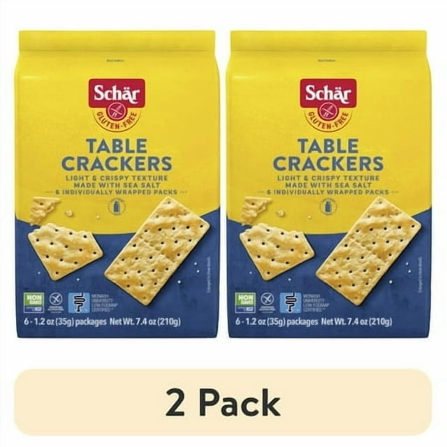 Schar Gluten Free Table Crackers, 2 Pack for Office Breakroom - Walmart ...