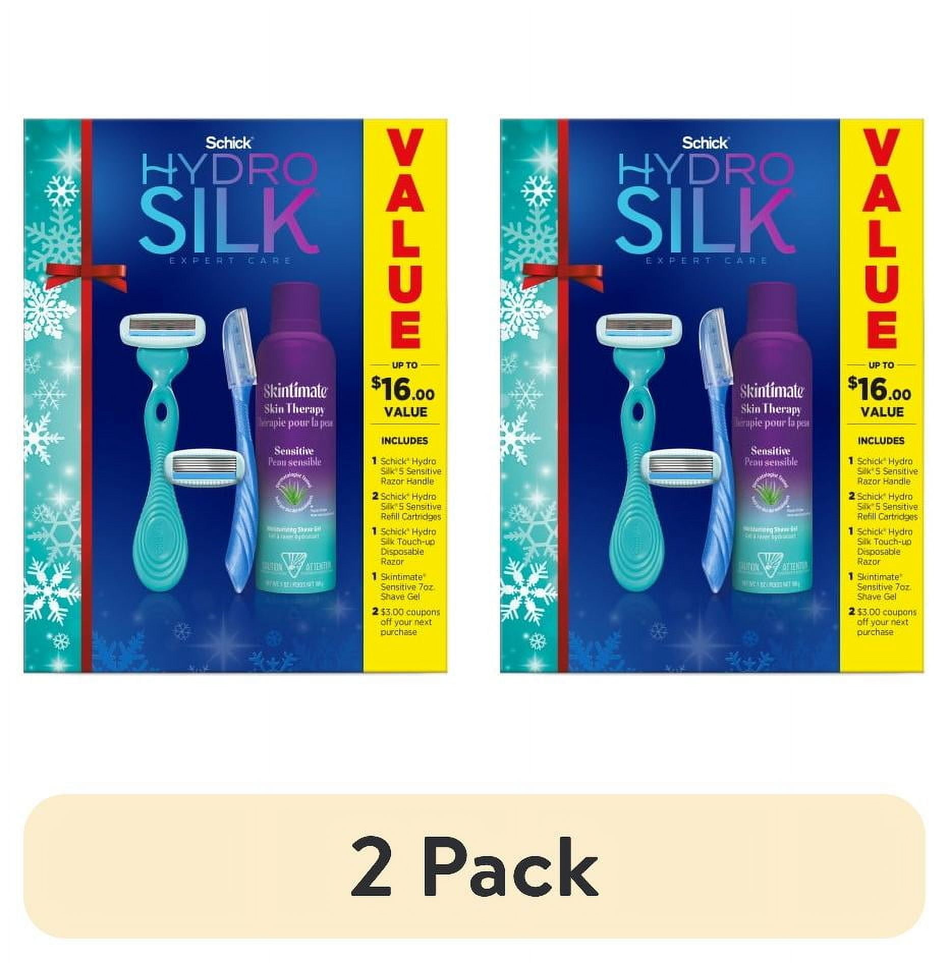 (2 pack) Schick Hydro Silk Women's Gift Set, Includes Sensitive Care ...