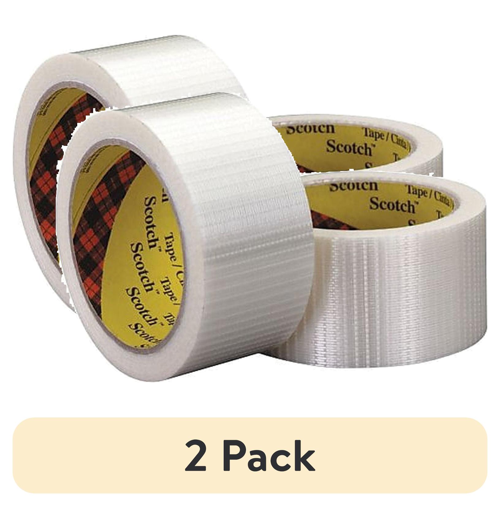 (2 pack) Scotch 3M 8959 Bi-Directional Strapping Tape 5.7 Mil 2" x 55 yds. Clear 3/Case ...