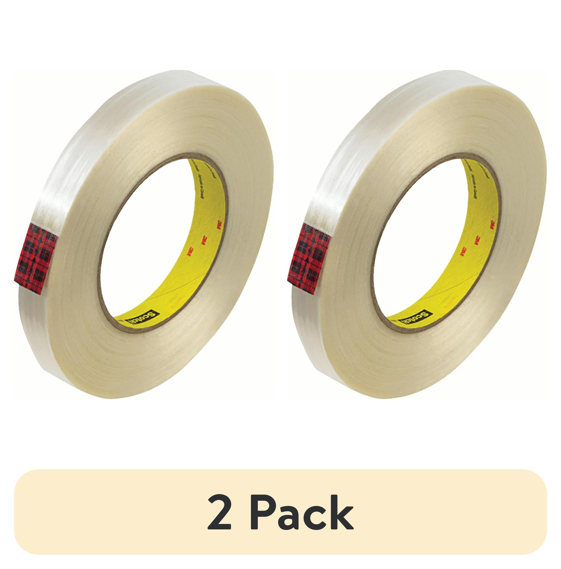 (2 pack) Scotch T914890M 0.75 in. x 60 yards 890MSR Strapping Tape ...