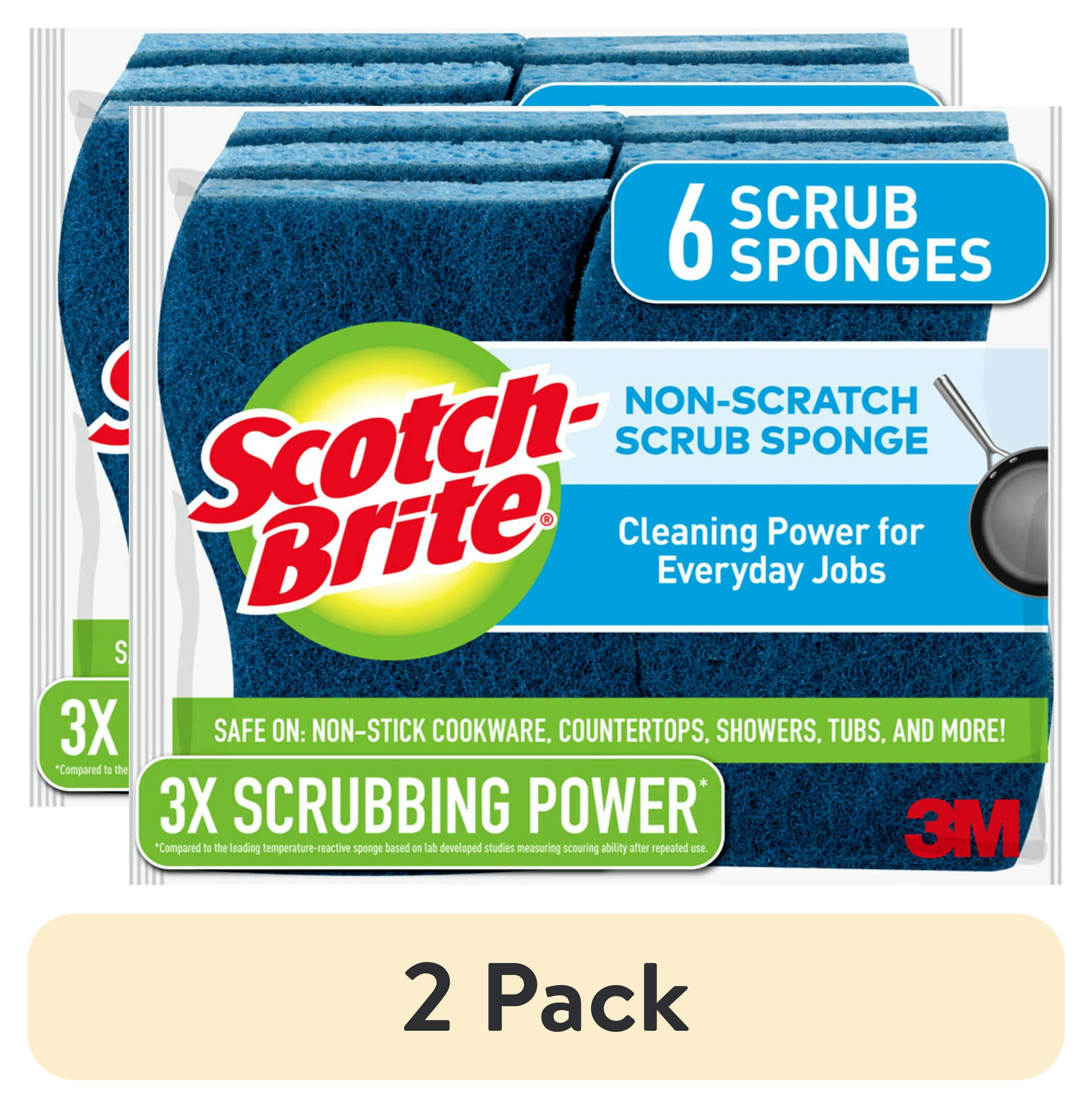 (2 pack) Scotch-Brite Non-Scratch Scrub Sponges, 6 Scrubbing Sponges ...