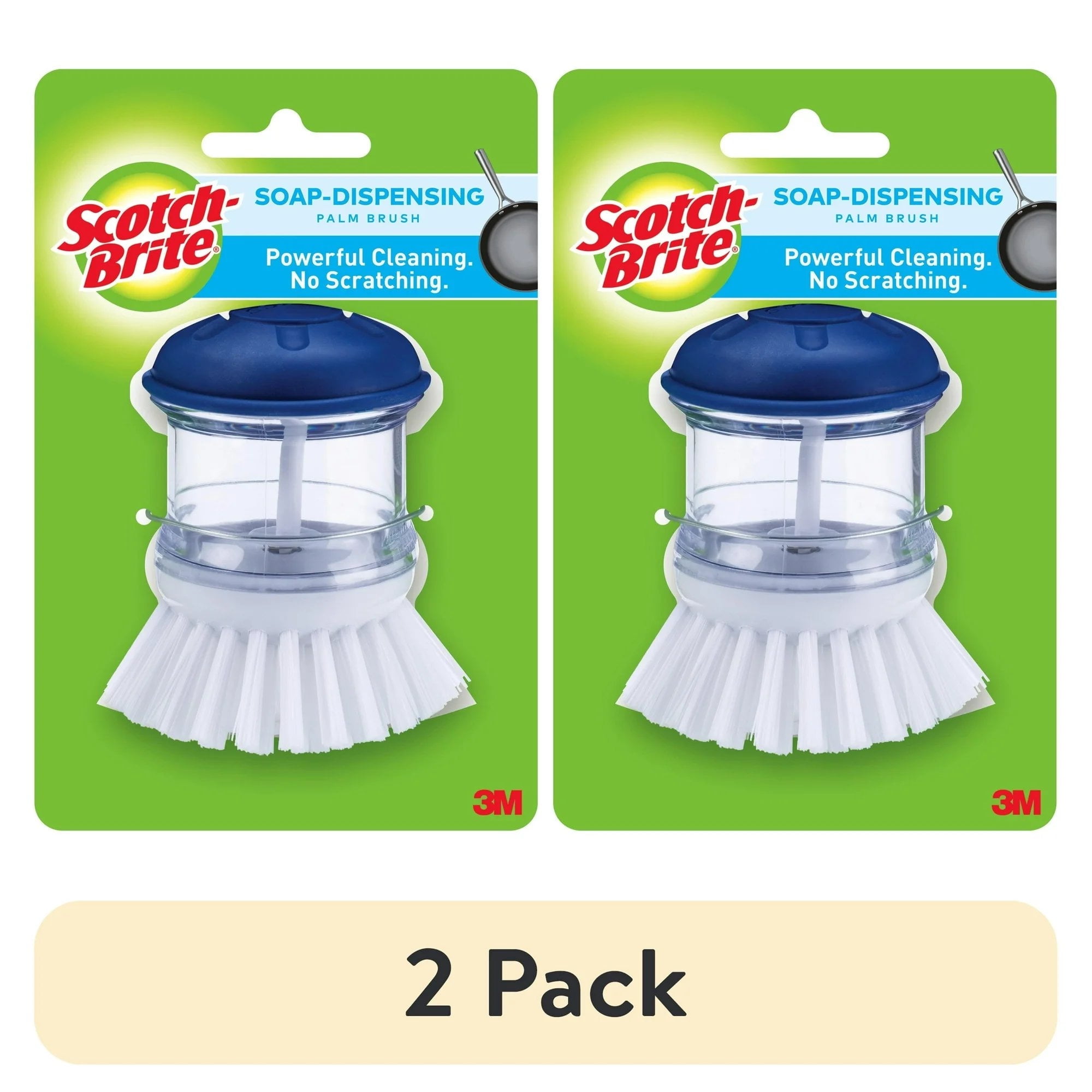 (2 pack) Scotch-Brite Soap Dispensing Pump Brush - Walmart.com