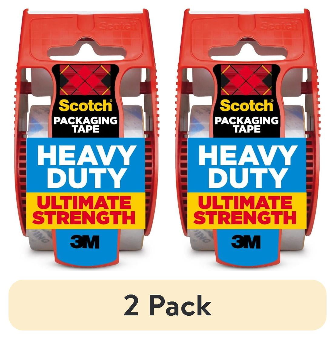 (2 pack) Scotch Heavy Duty Packaging Tape, Clear, 1.88 in. x 25.6 yd, 1 ...