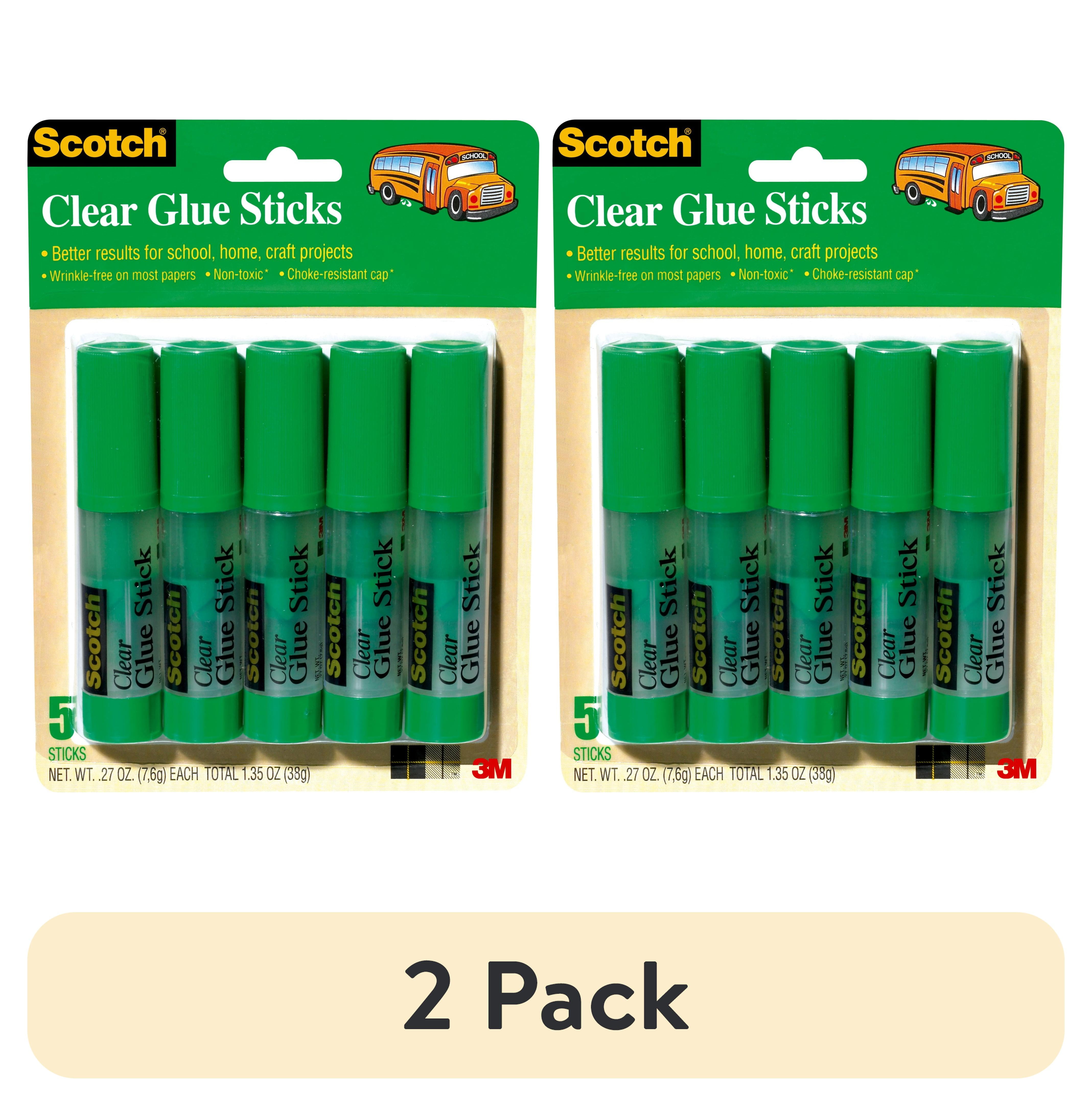 (2 pack) Scotch® Wrinkle Free Glue Stick, .27 oz, 5-Pack - Walmart.com
