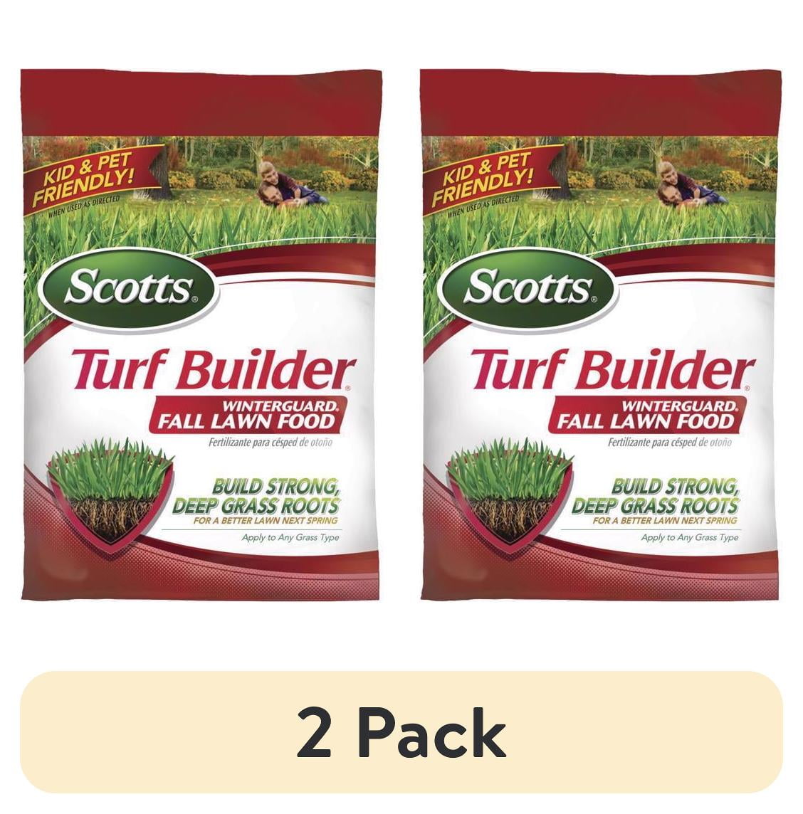 (2 pack) Scotts Turf Builder WinterGuard Fall Lawn Fertilizer for All ...