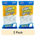 (2 pack) Scrub Daddy Eraser Daddy 10x with Scrubbing Gems Multipurpose ...
