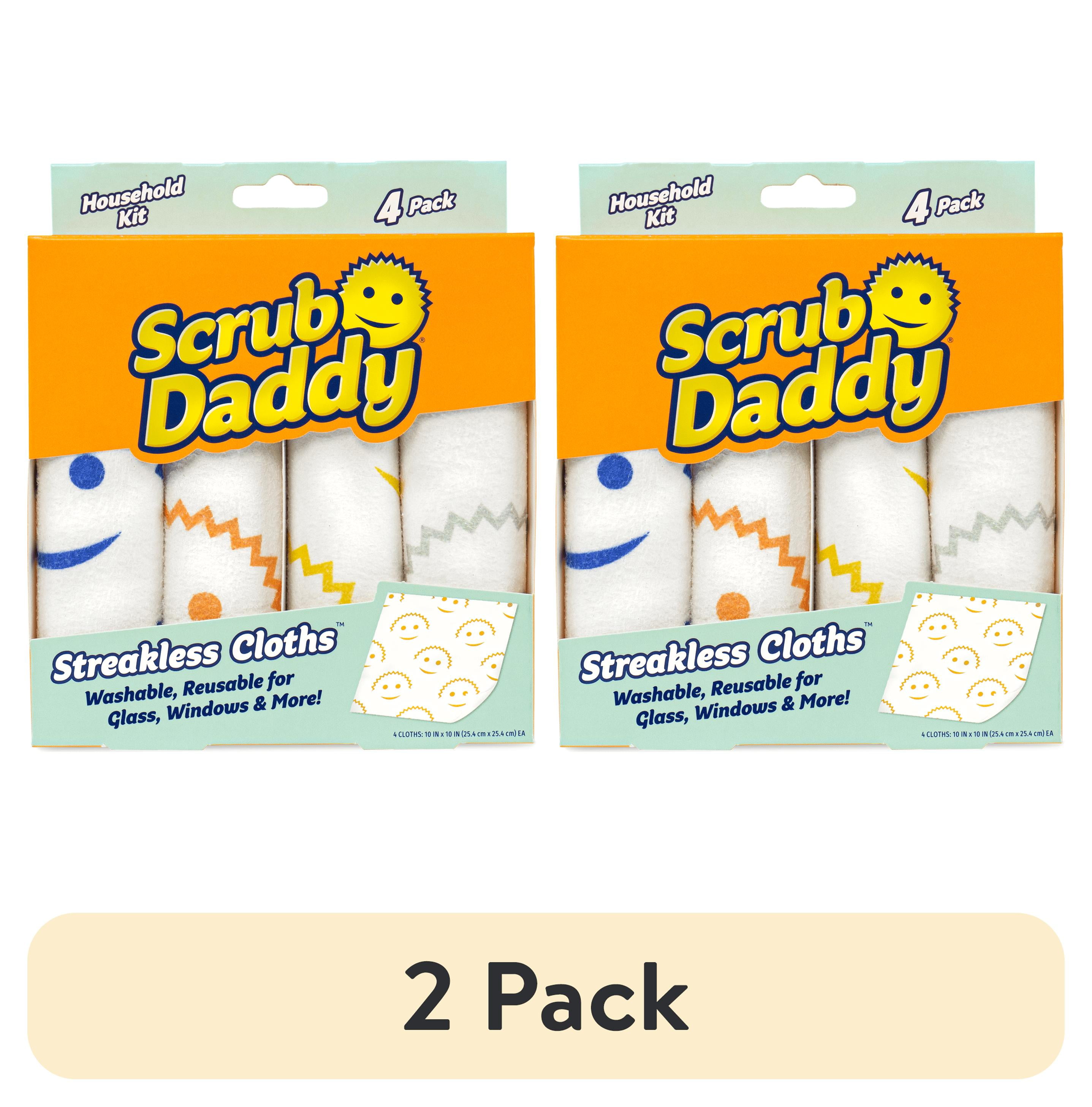 (2 pack) Scrub Daddy Streakless All Purpose Dust Cloths, 4 Count ...