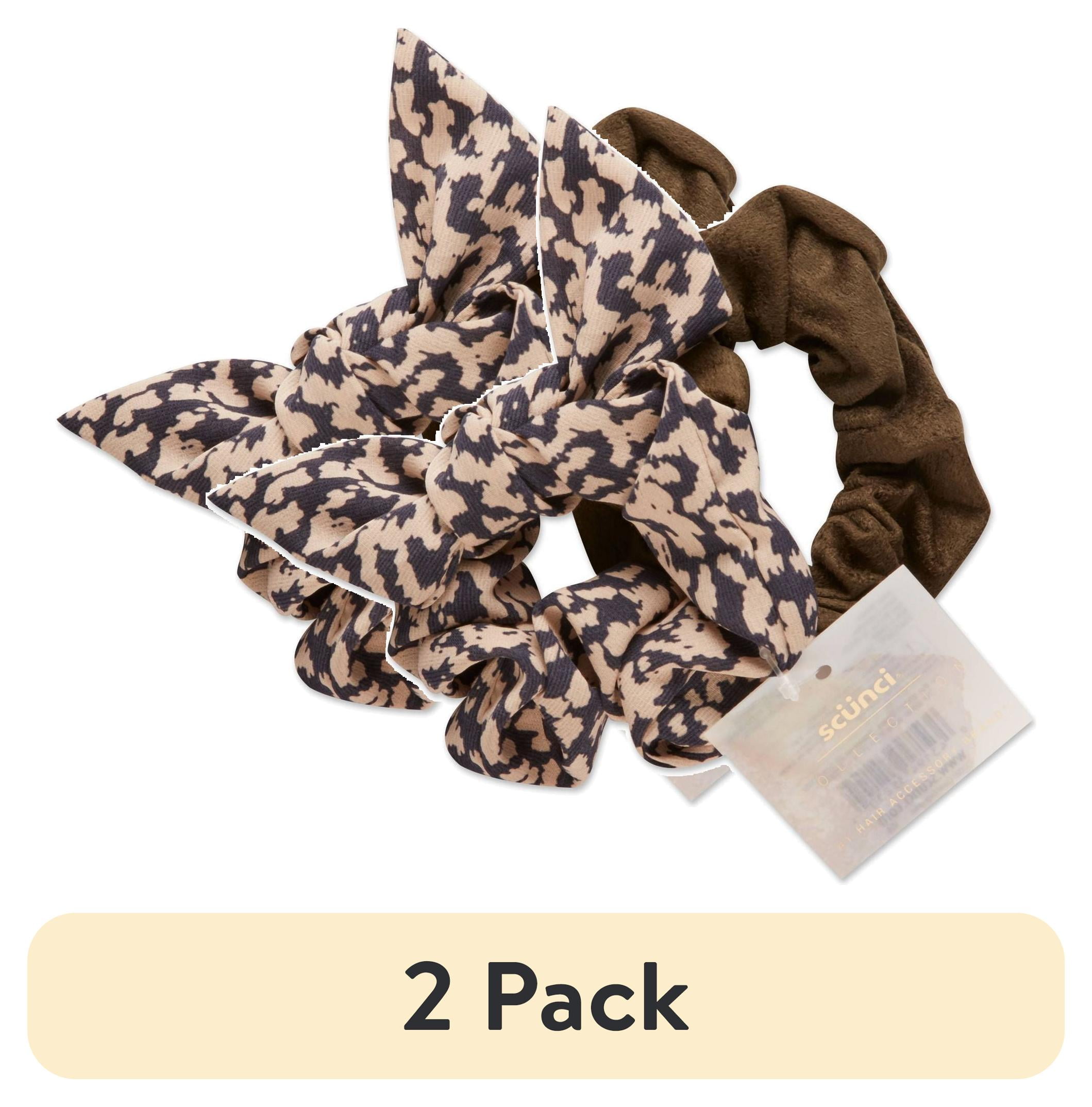 (2 pack) Scunci Collection Scrunchie, Assorted Neutral Colors, 2-Pieces ...