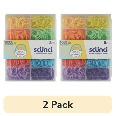 EEEkit 2000pcs Mini Elastic Hair Ties, 24 Colors with Organizer Box for ...