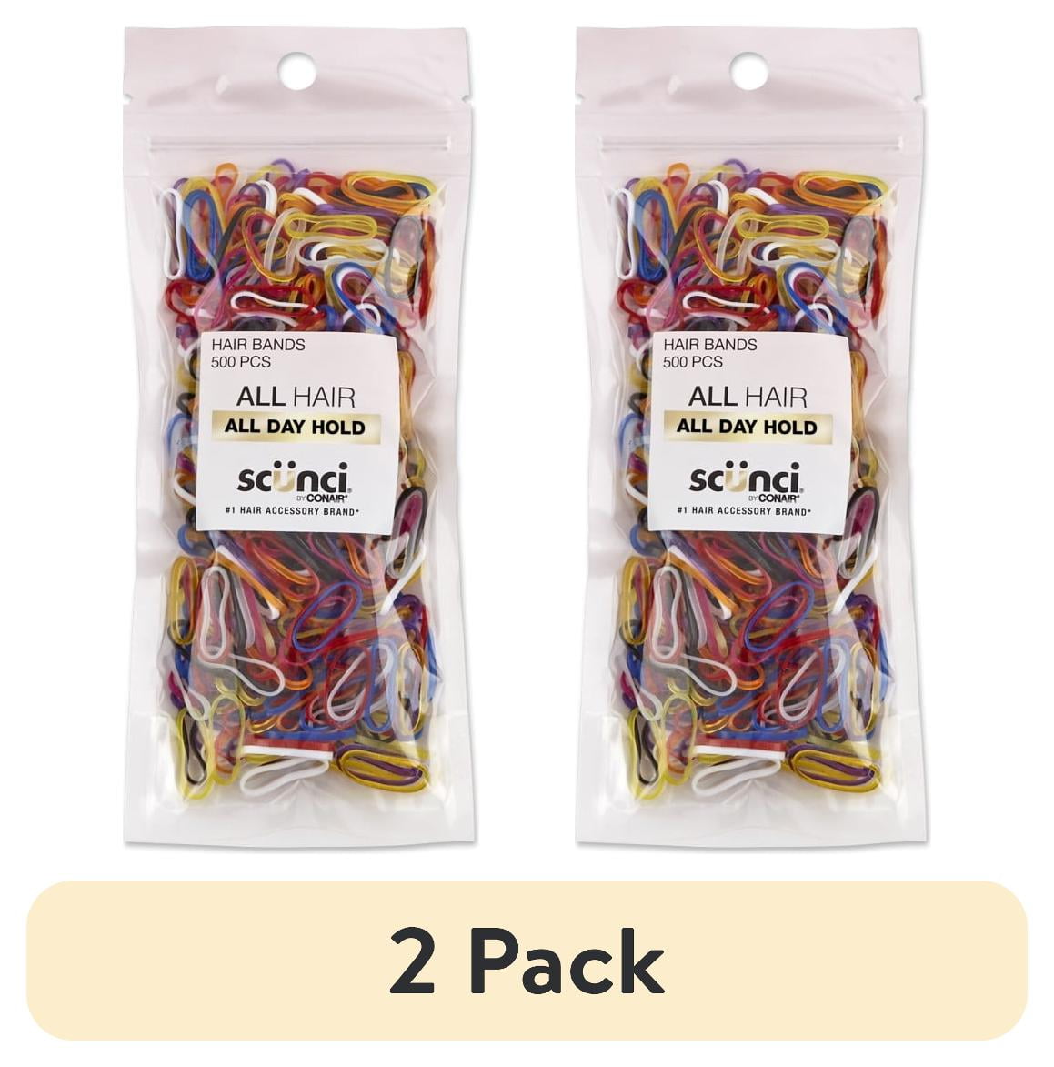 (2 pack) Scunci No Damage Plastic Polyband Ponytail Holder Hair Ties ...