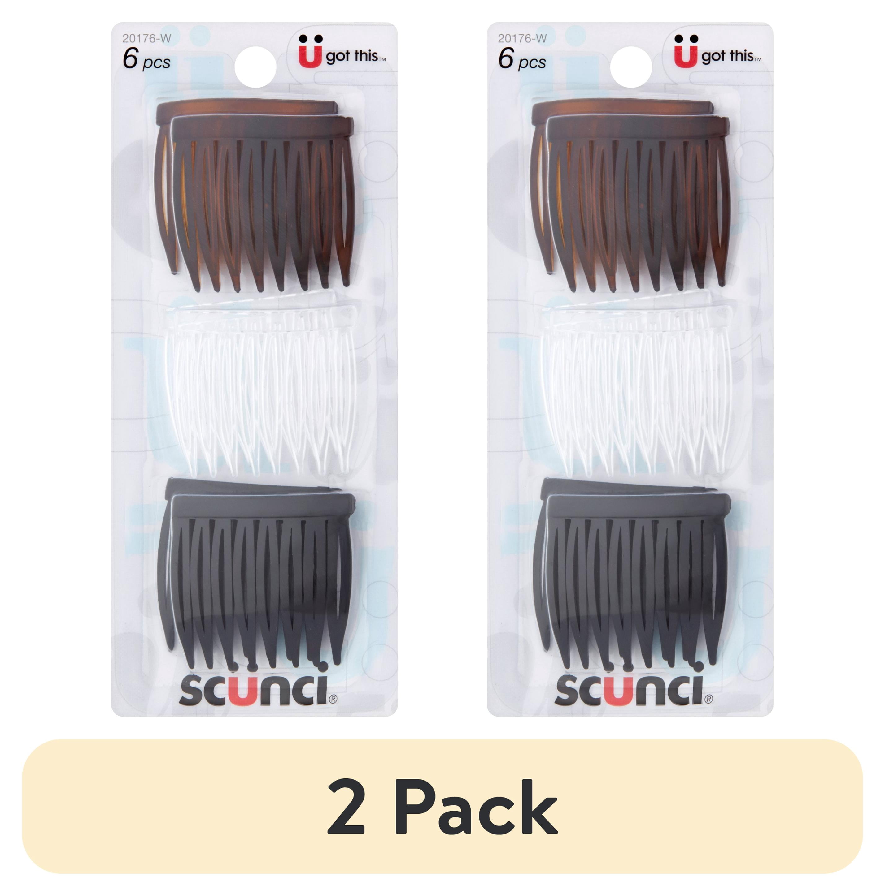 (2 pack) Scunci Small Plastic Side Hair Combs, Multicolor, 6 Count ...
