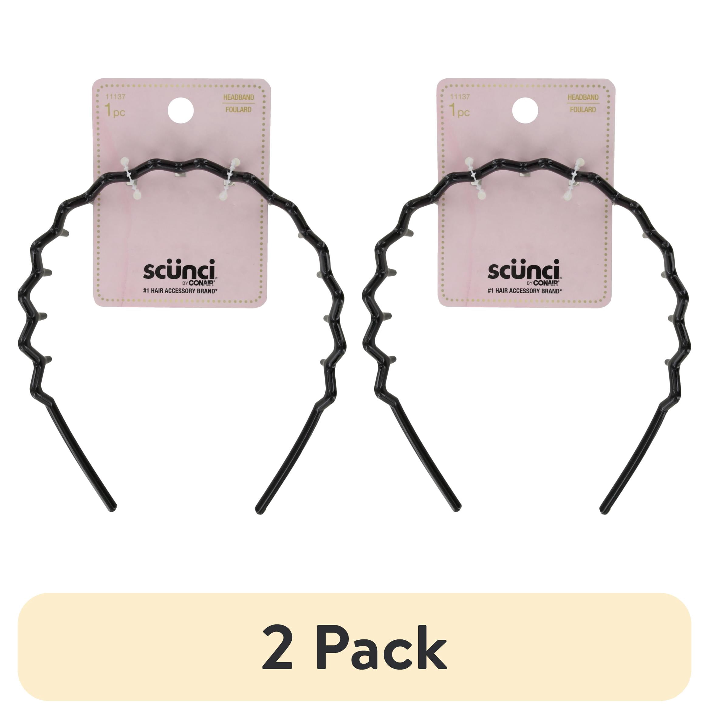 (2 pack) Scunci Zigzag Headband for Women – 1 Count, Stylish and ...