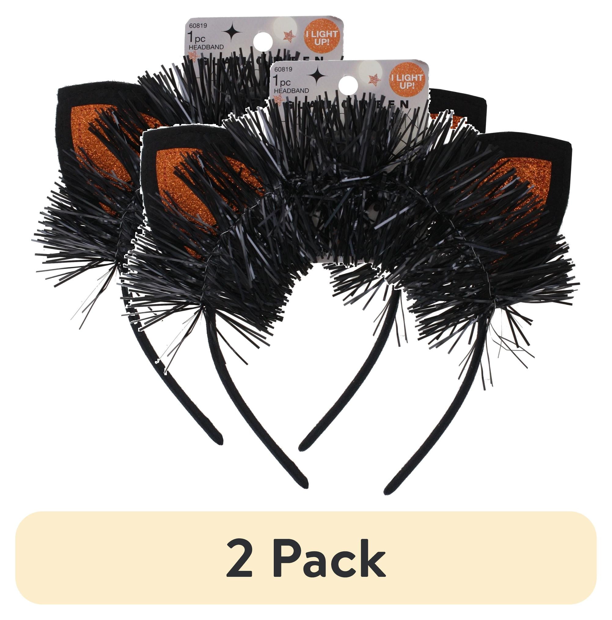 (2 pack) Scunci by Conair Glam-O-Ween Halloween Headband, Black Cat ...