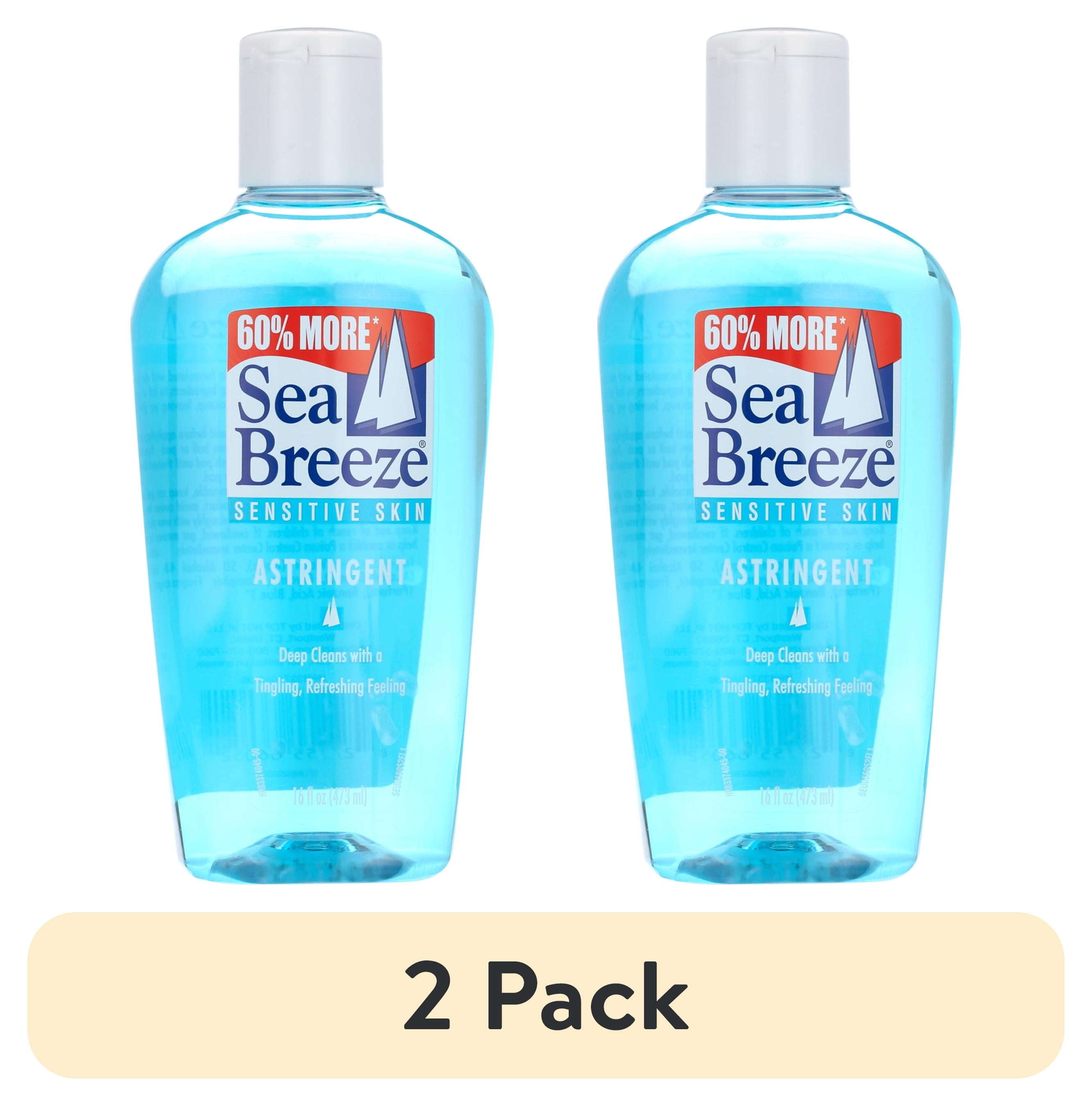 (2 pack) Sea Breeze Astringent for Sensitive Skin and Redness, 16 fl oz ...