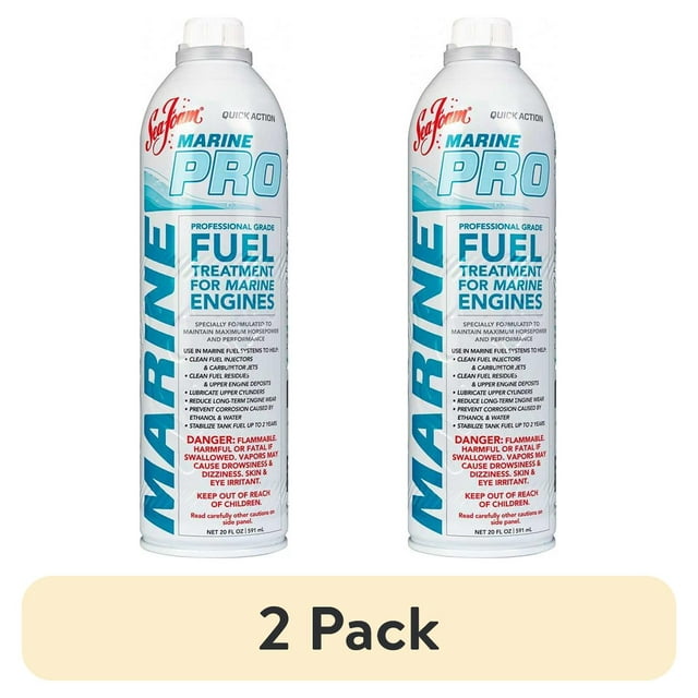 (2 pack) Sea Foam Marine Pro Fuel Treatment for Marine Engines, 20 oz ...