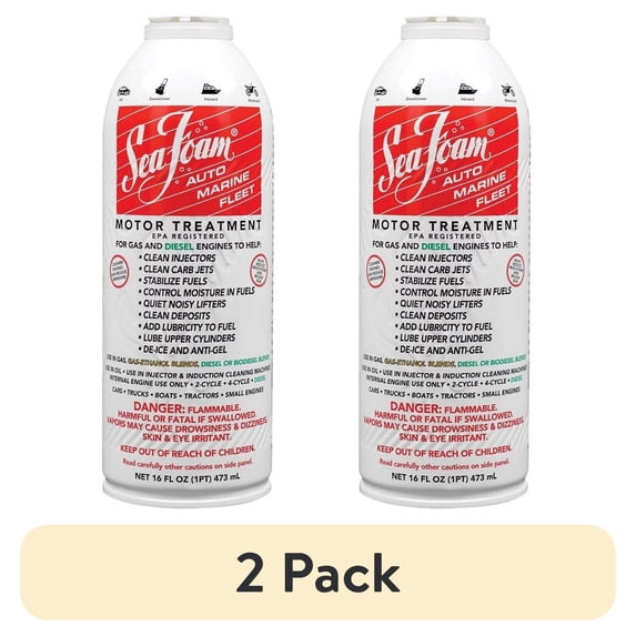(2 pack) Sea Foam SF16 Motor Treatment Automotive Additive, 16 oz ...