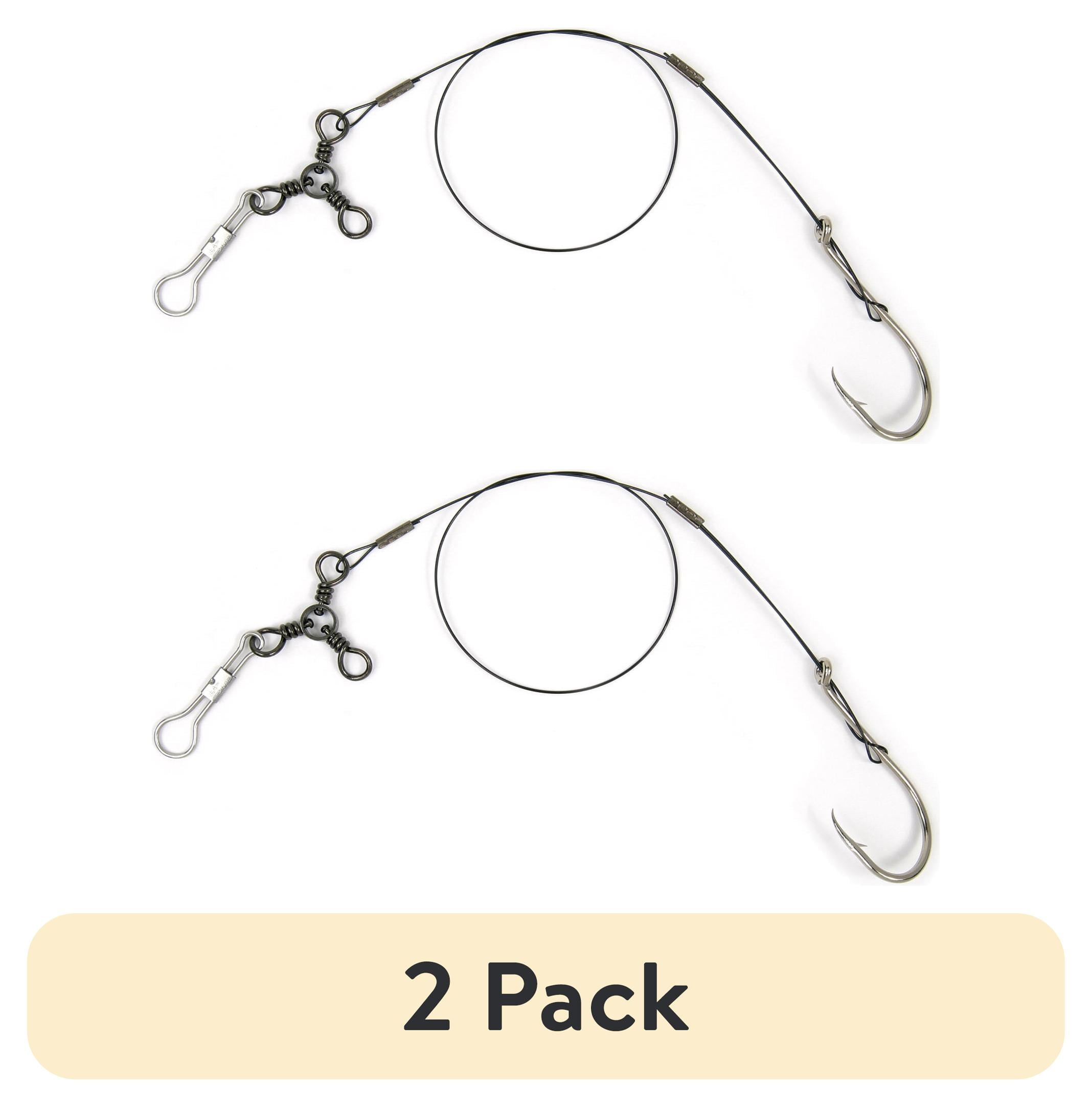 (2 pack) Sea Striker Snelled Drum Fishing Rig, 130 lb. Mono, 5/0 Hook ...