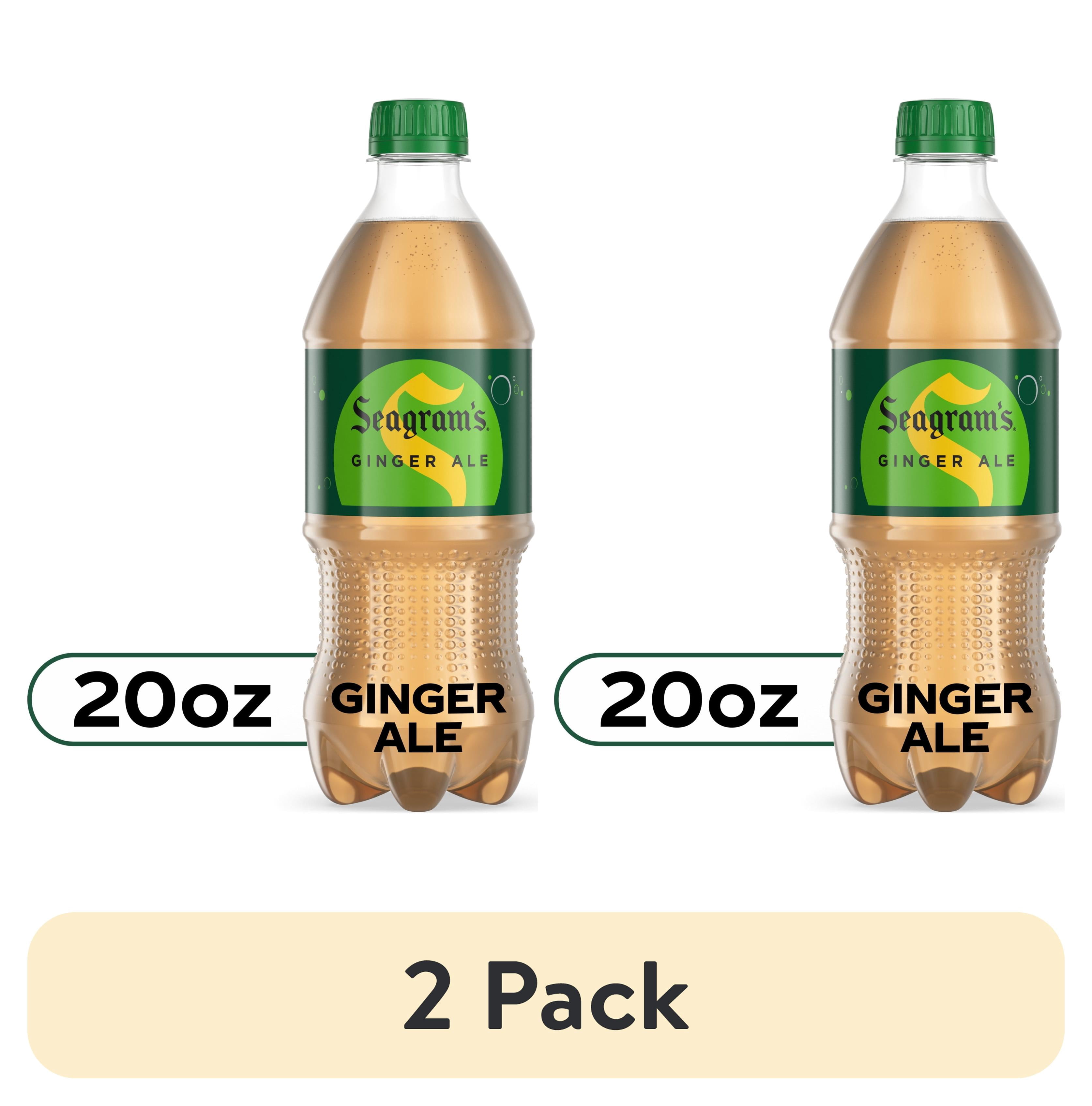(2 pack) Seagrams Ginger Ale Soda Pop, 20 fl oz Bottle - Walmart.com