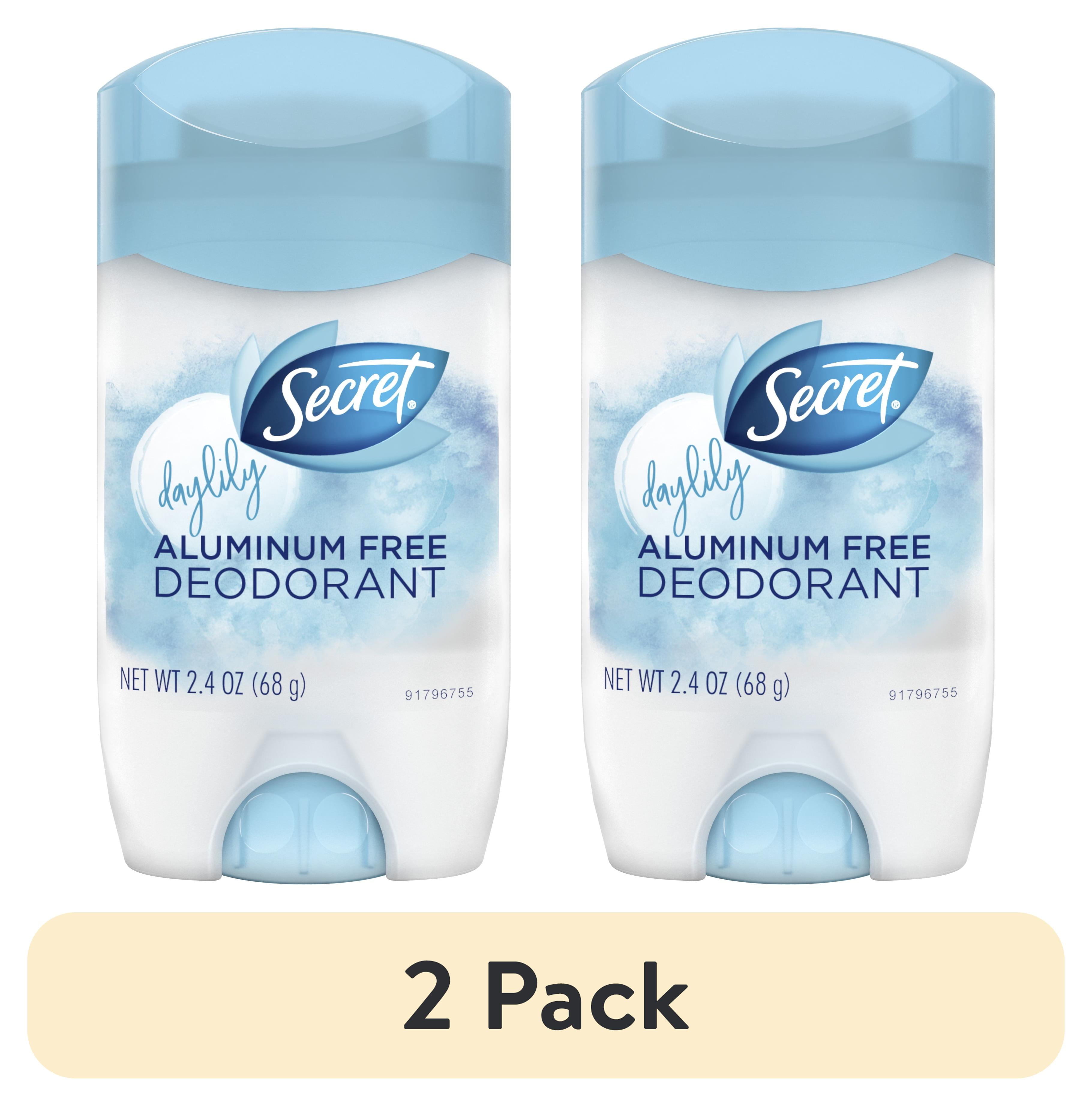 (2 pack) Secret Aluminum Free Deodorant for Women, Lavender, 2.4 oz ...