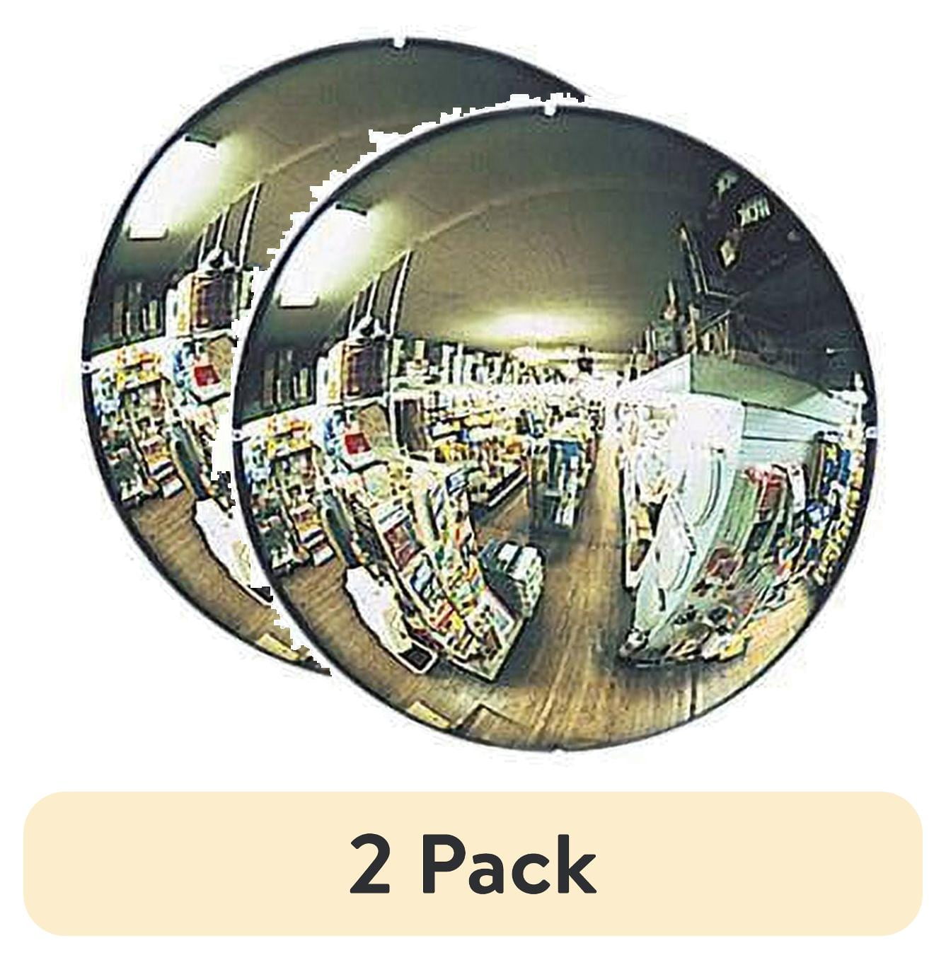 (2 pack) See All, SEEN12, Round Glass Convex Mirrors, 1 Each - Walmart.com