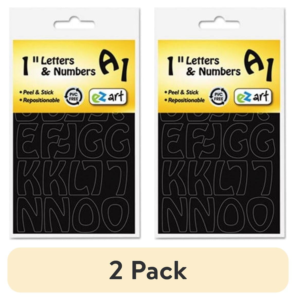(2 pack) Self-Adhesive Caps and Numbers, Hobo, Black, 1", 93/Pack ...