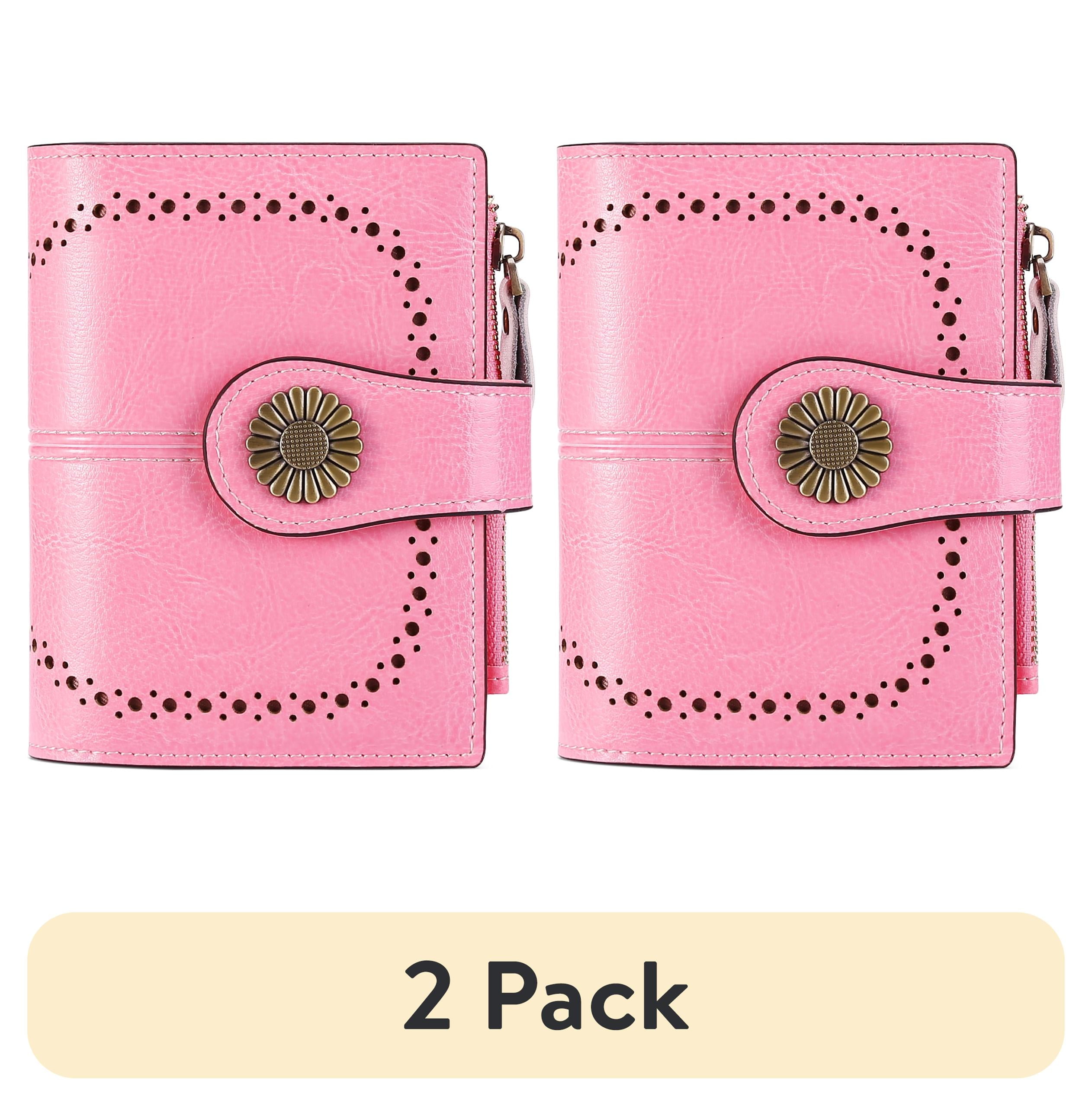 (2 pack) Sendefn Small Women Wallet Genuine Leather Bifold Purse RFID ...