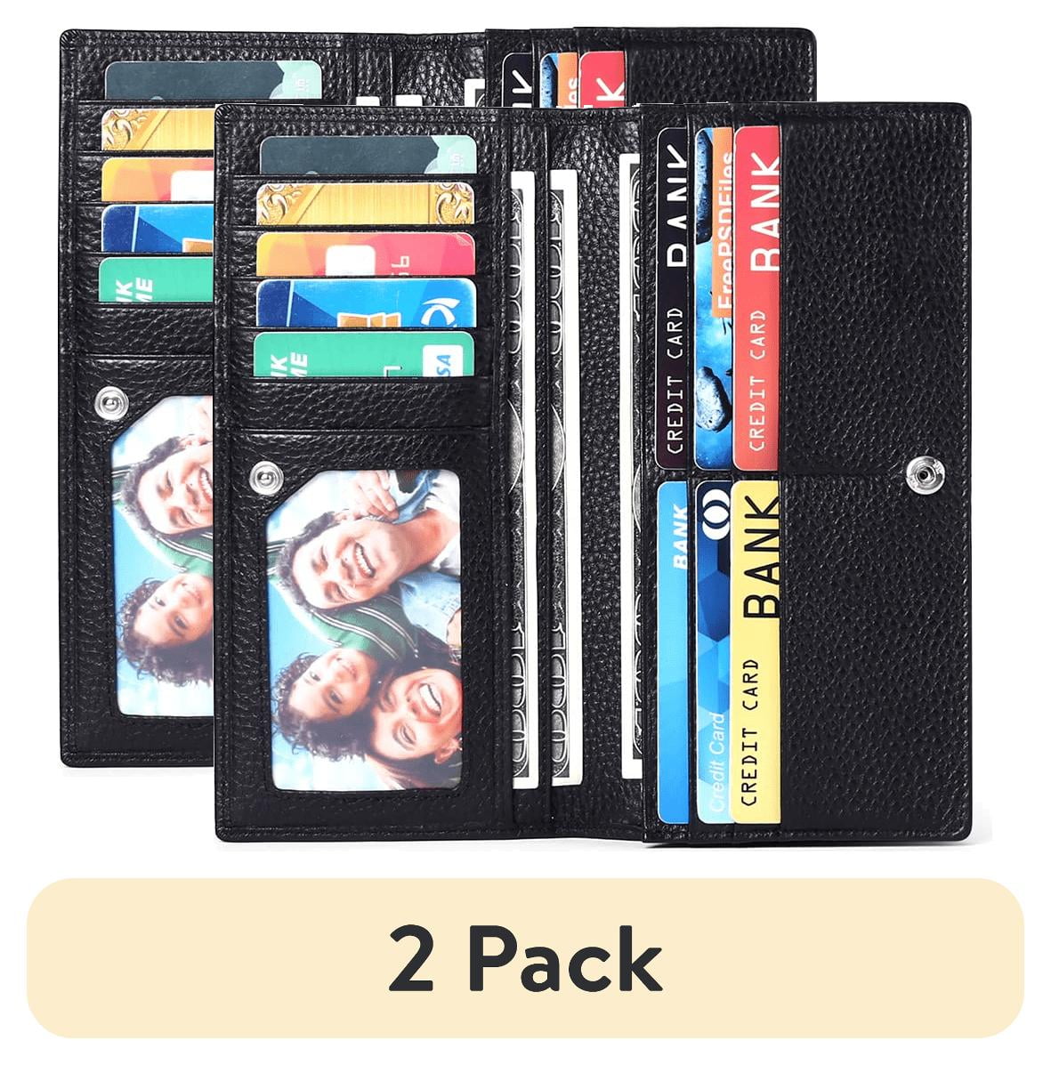 (2 pack) Sendefn Wallets for Women RFID Blocking Ultra Slim Real ...