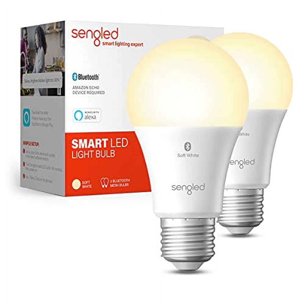 2 pack Sengled Bluetooth Smart Bulb Works only Alexa Dimmable LED 800LM ...