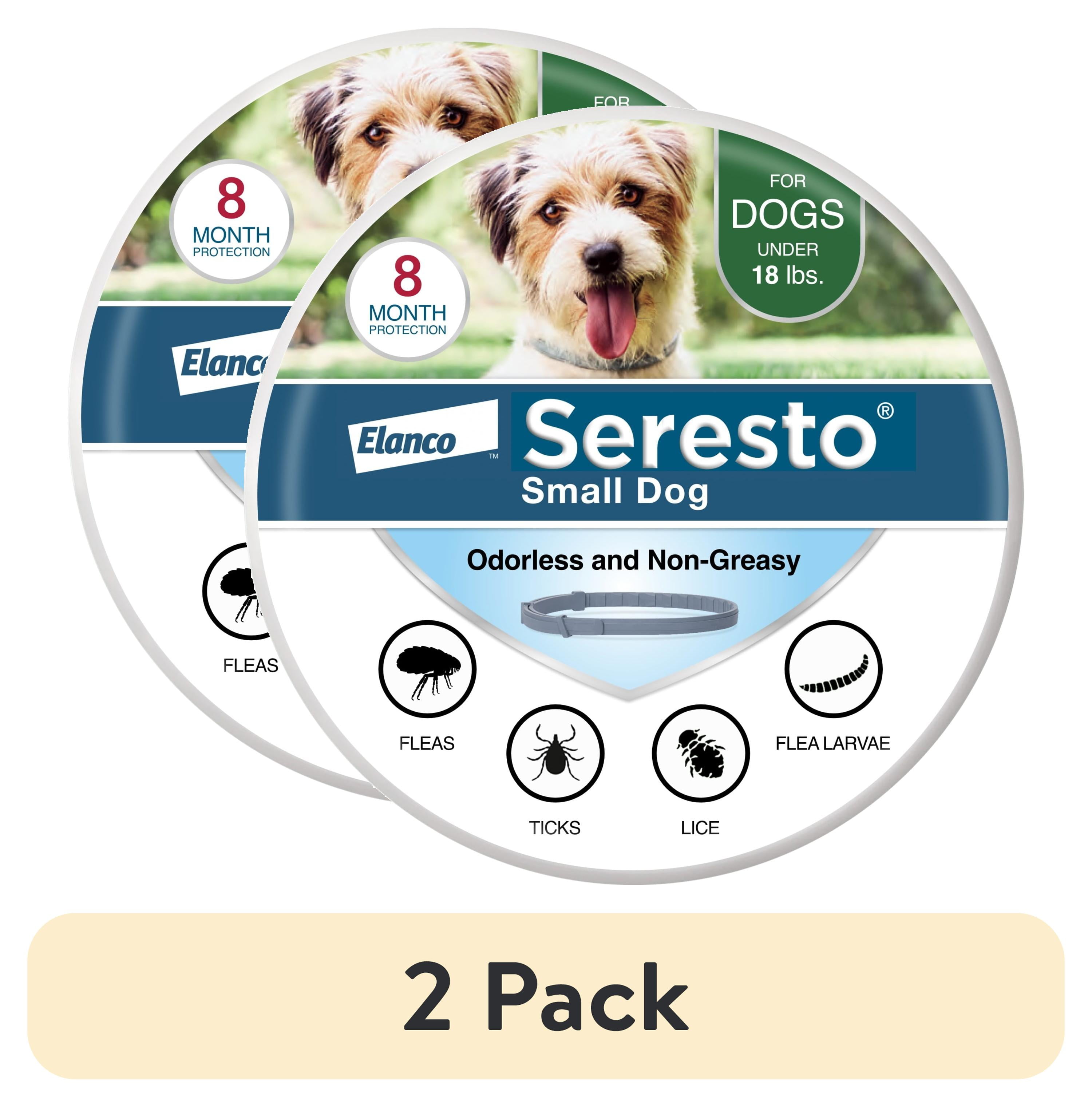 (2 pack) Seresto Vet-Recommended 8-Month Flea & Tick Prevention Collar ...