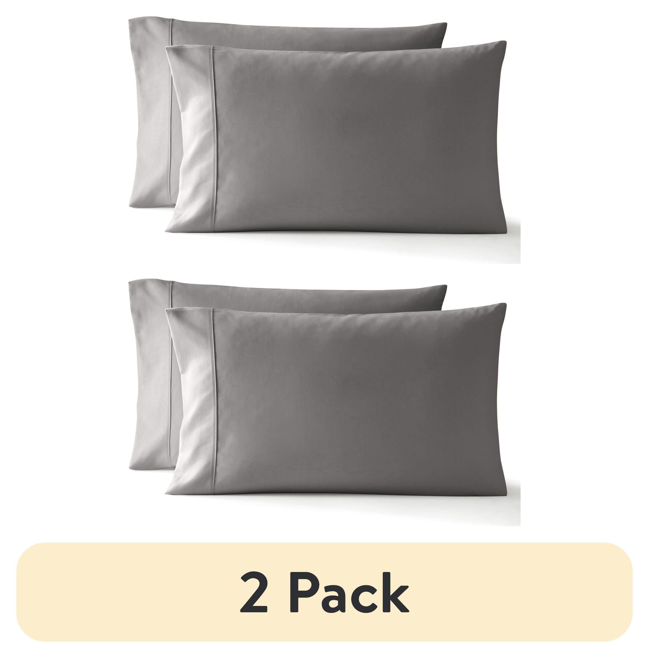 (2 pack) Serta So Soft Dark Gray Pillowcases, King (2 Count) - Walmart.com