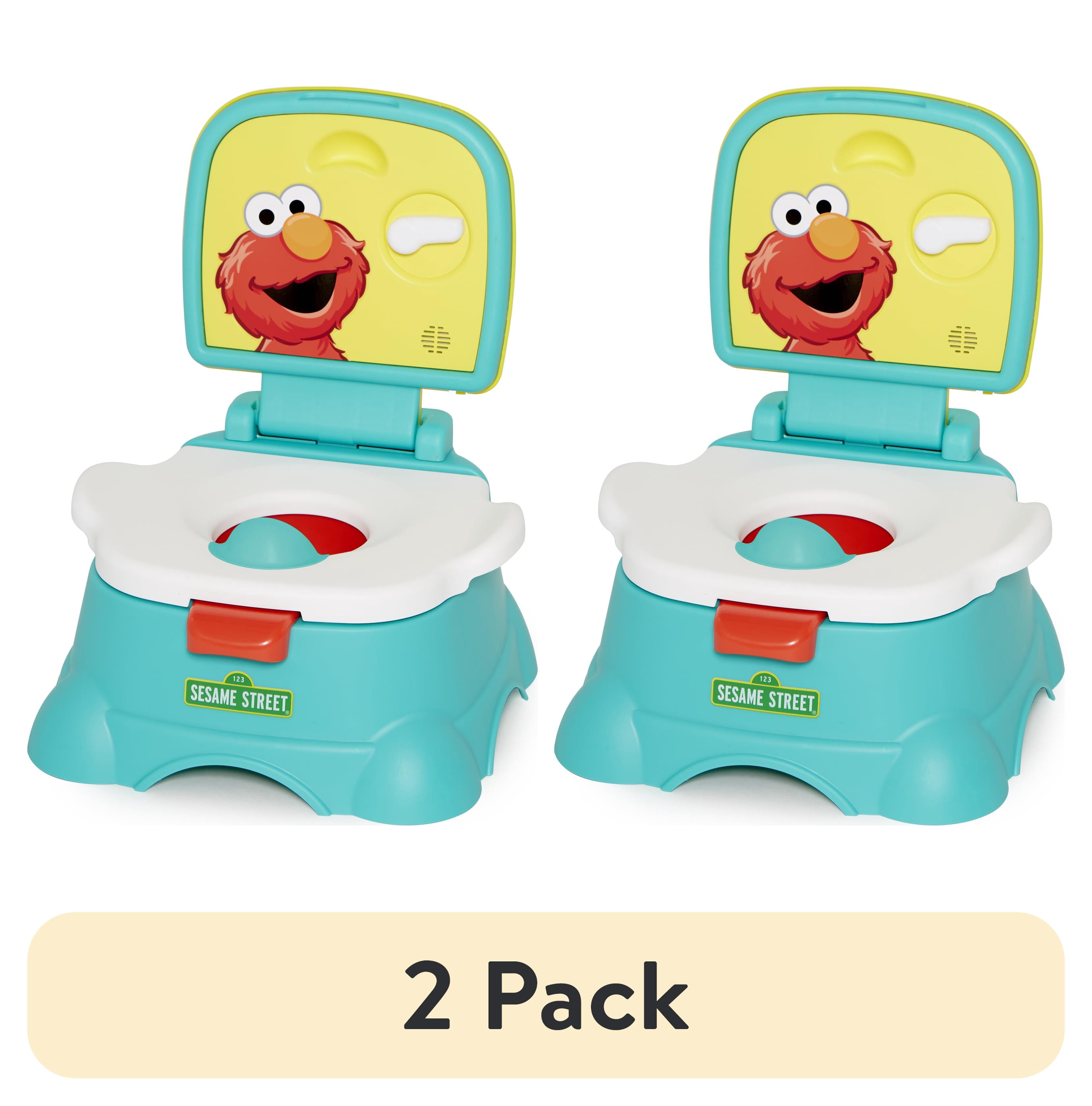 (2 pack) Sesame Street Elmo Hooray 3-in-1 Potty Chair, Toilet Trainer ...