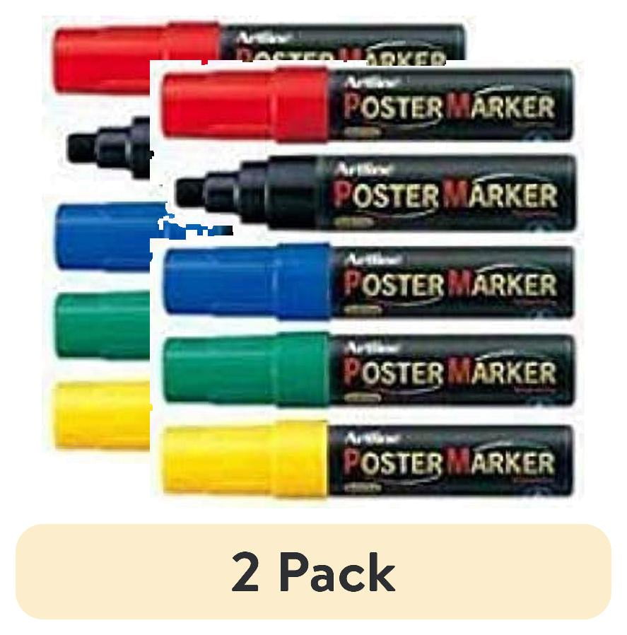 (2 pack) Shachihata Artline Poster Marker 6mm White 47242 - Walmart.com