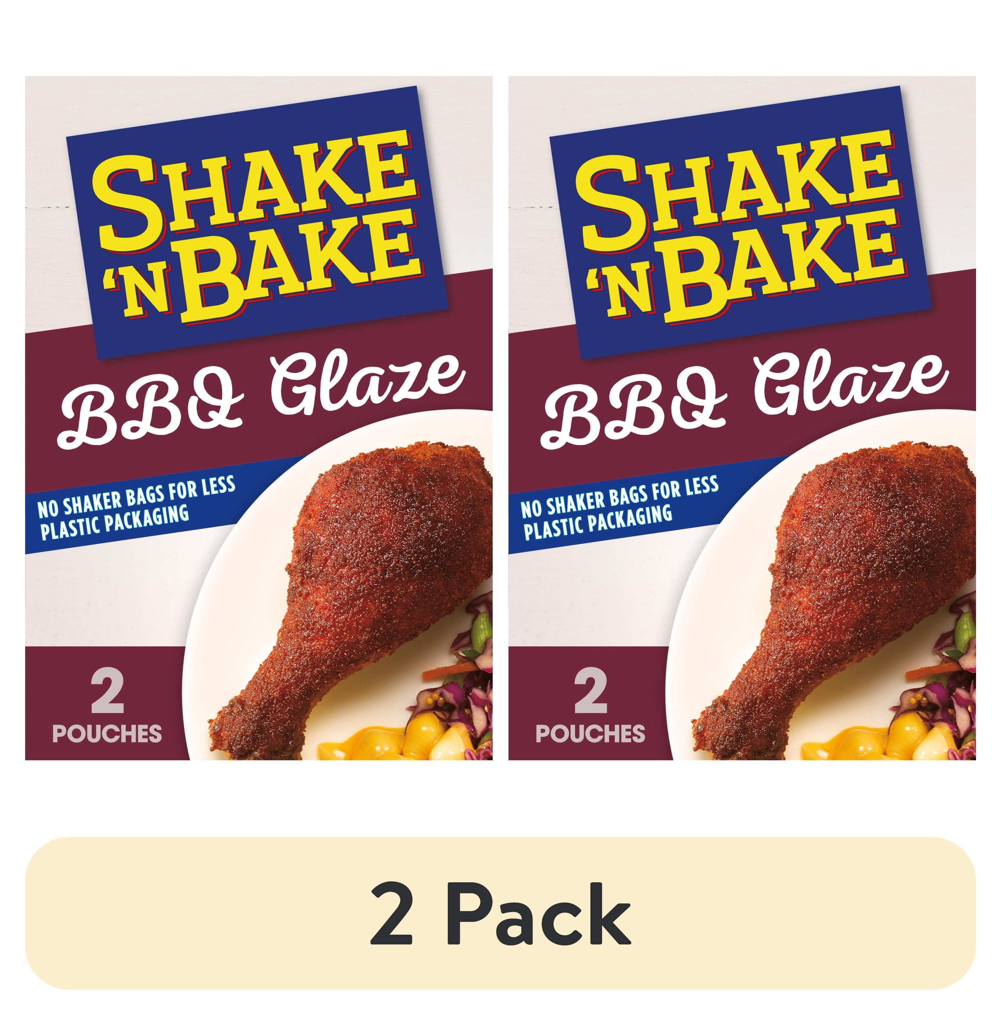 (2 pack) Shake 'N Bake BBQ Glaze Seasoned Coating Mix, 6 oz Box, 2 ct ...