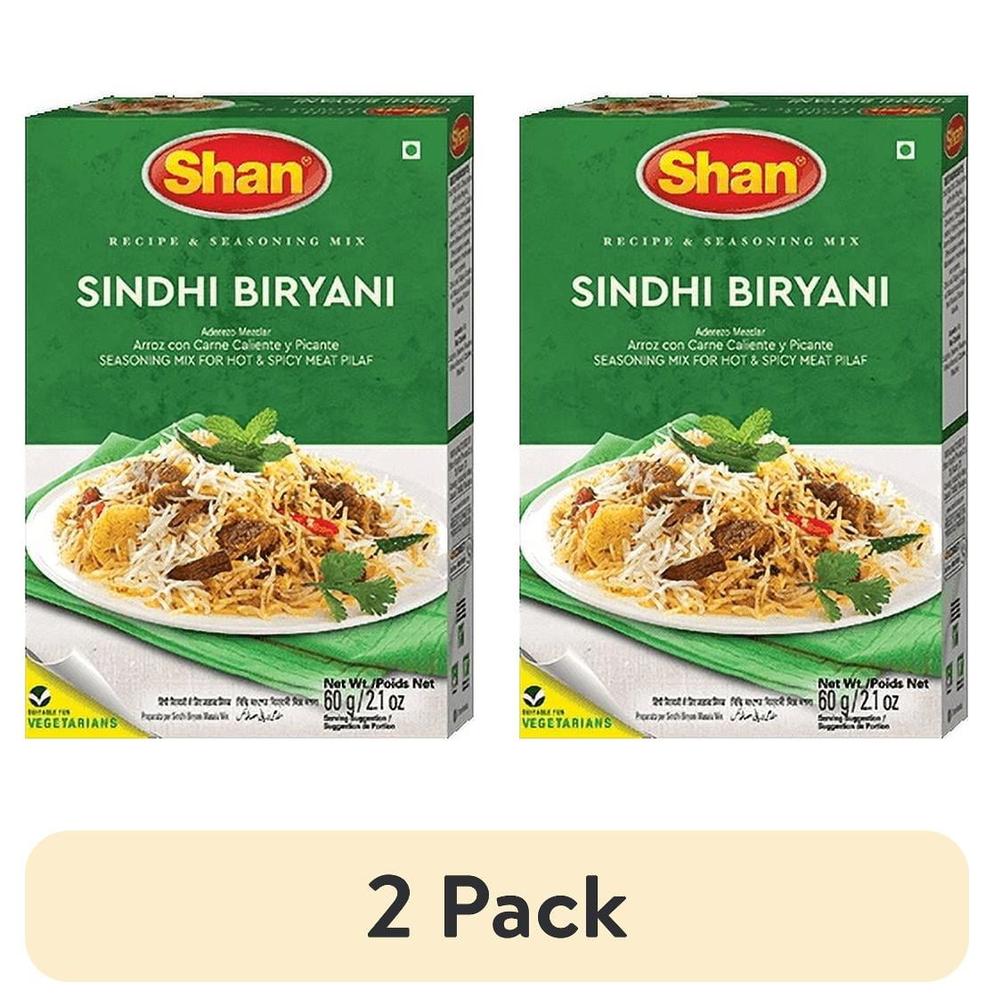 (2 pack) Shan Sindhi Biryani Seasoning Mix (60g) - Spice Packets for ...